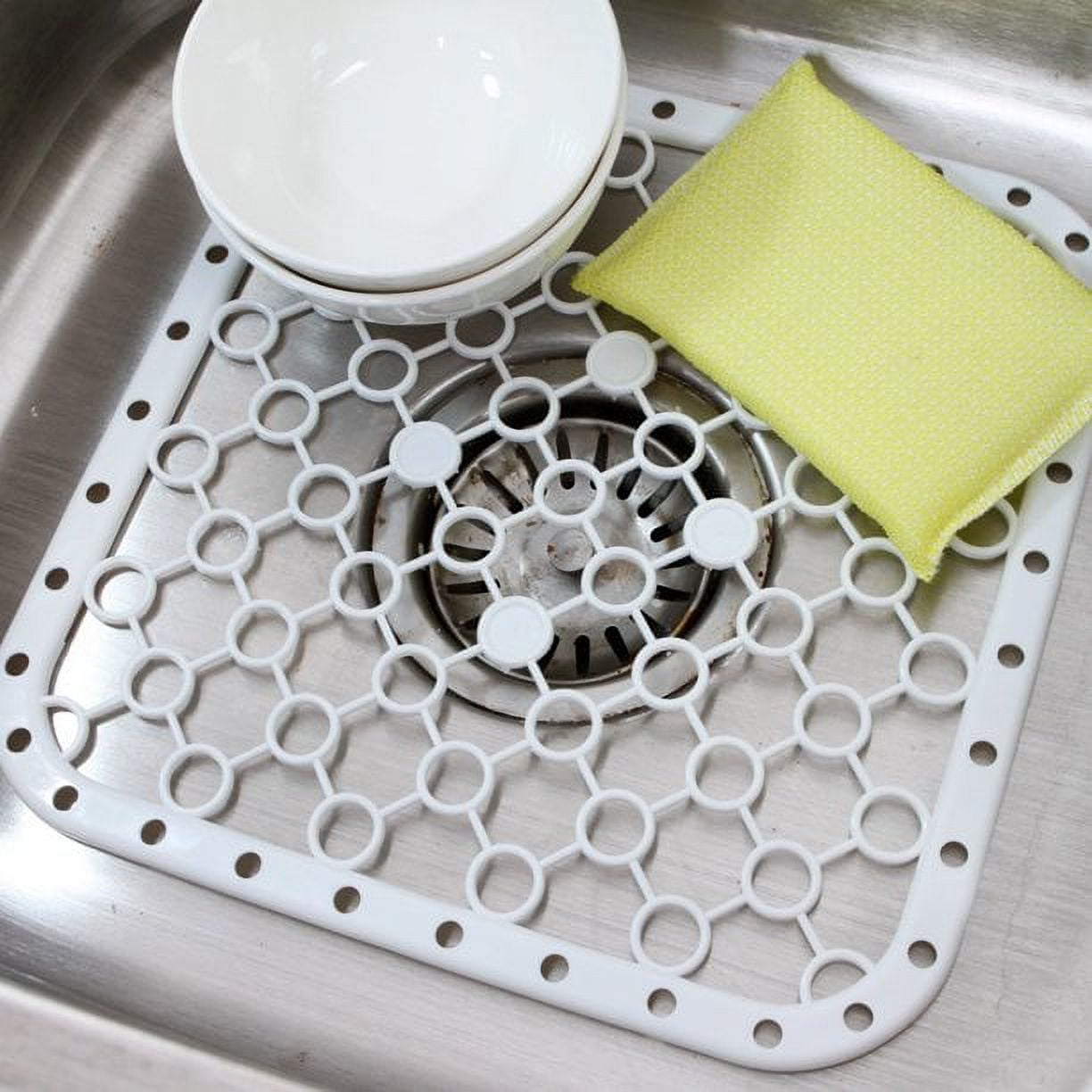 SNNROO Silicone Sink Protector Mat - Cover Sink Mat for Kitchen ...