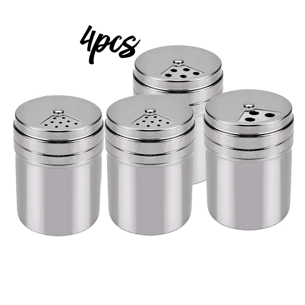 SNNROO Silver Seasoning Bottle Shaker Spice Bottle Airtight Spice ...