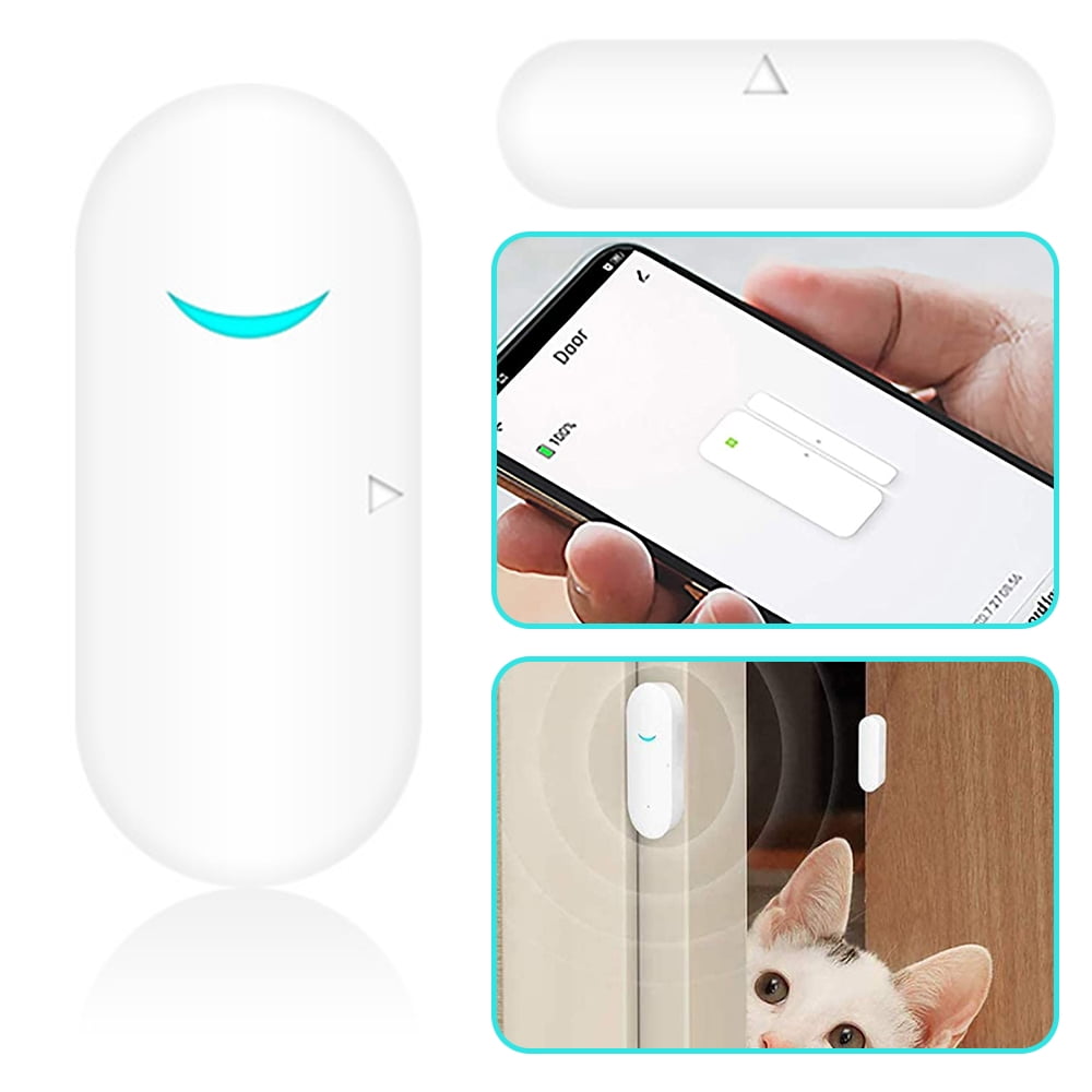 SNNROO WiFi Door and Windows Sensor Magnets Smart Phone APP Control ...