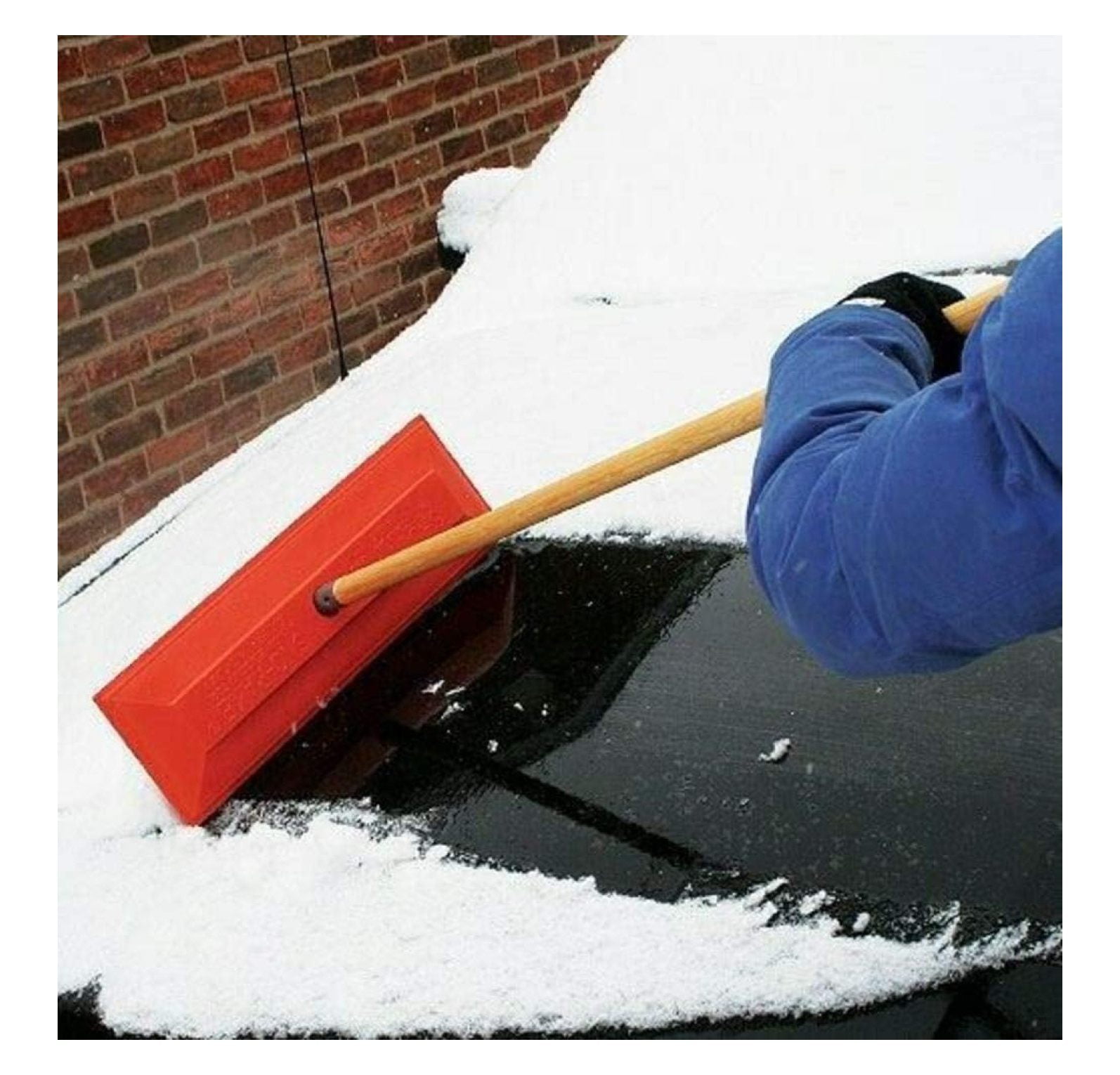 SNO-RAKE 18" Duty Snow RAKE with " Wooden Finished Handle # 105 ...