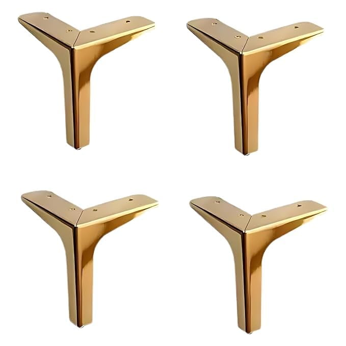 SNOB Decor Sofa Hardware Leg 4 Inch 10 Cms Sofa Furniture Golden Glossy ...