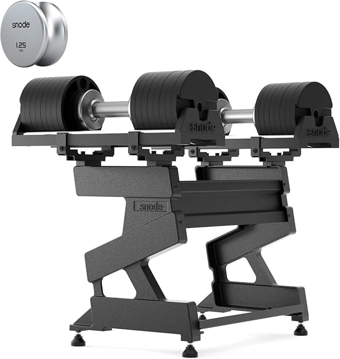 SNODE AD80 Drop Resistance 80 lbs Adjustable Dumbbell Set- Exhaustion ...