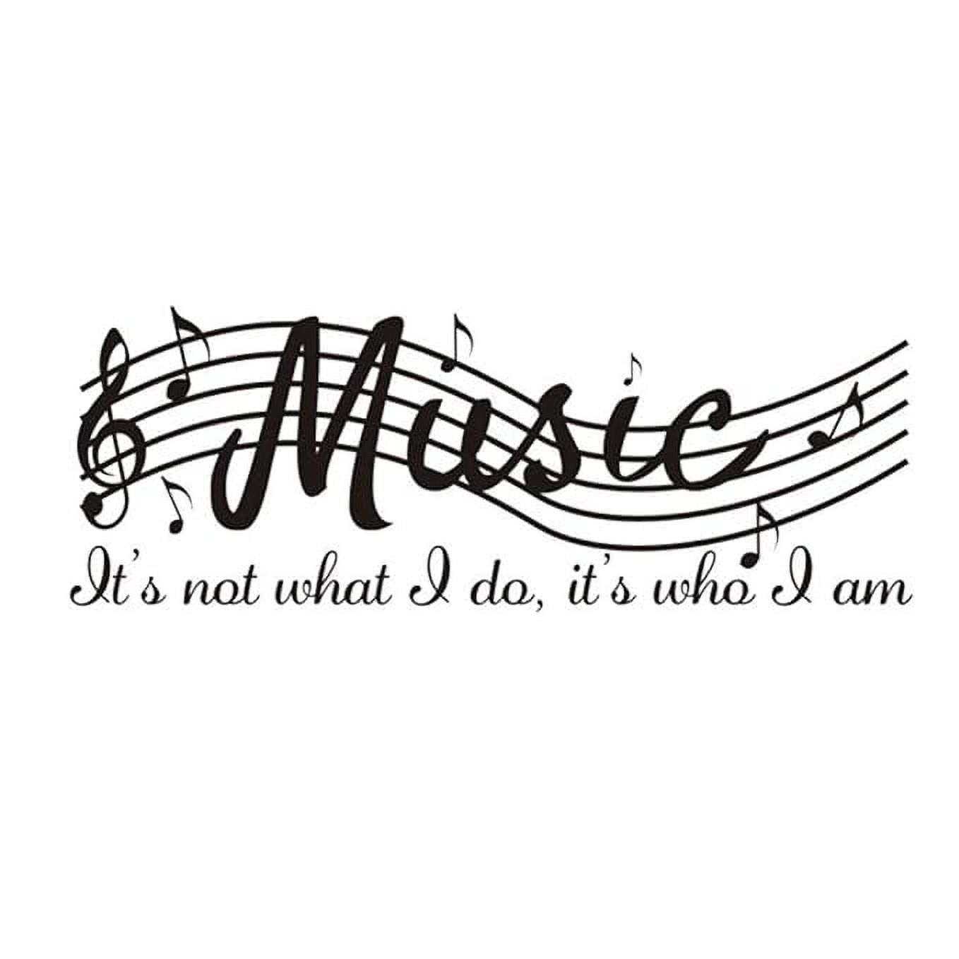 SNOMEL Wall Sticker with Musical Note and Sayings, Wall Decal Made of ...