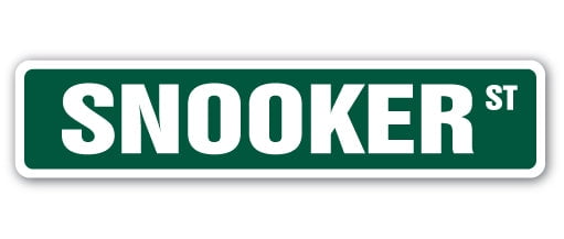 SNOOKER Street Sign cue sport pool balls stick | Indoor/Outdoor | 36 ...
