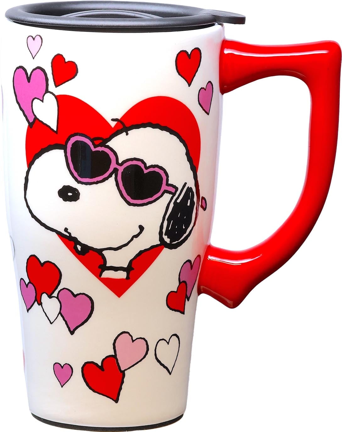 SNOOPY 18 OUNCE CERAMIC TRAVEL MUG - Walmart.com