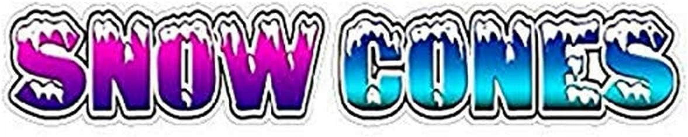 SNOW CONES Concession Decal sticker sno kone cone sign - Walmart.com