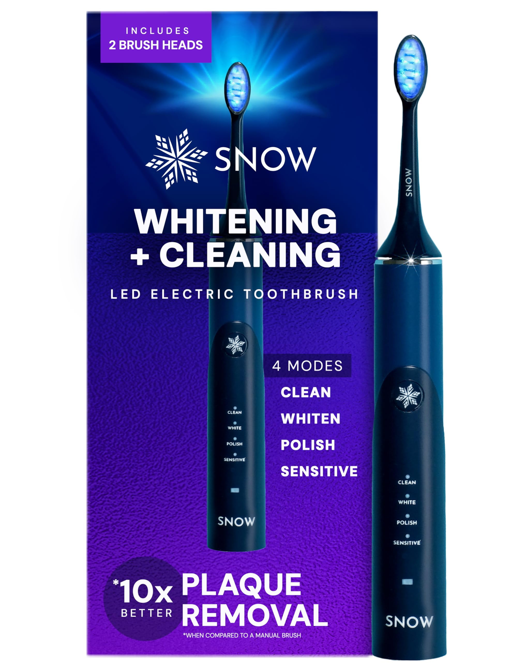 SNOW LED Whitening Electric STF9 Toothbrush | Dentist-Designed Electric ...