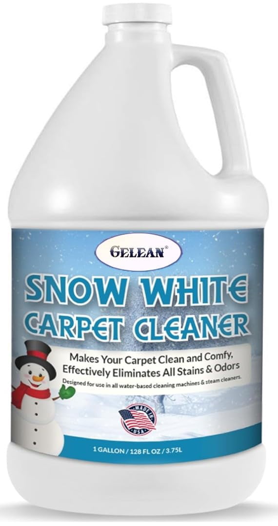 SNOW WHITE Carpet Cleaner Rug Extracting Shampoo, MADE IN USA, Carpet ...