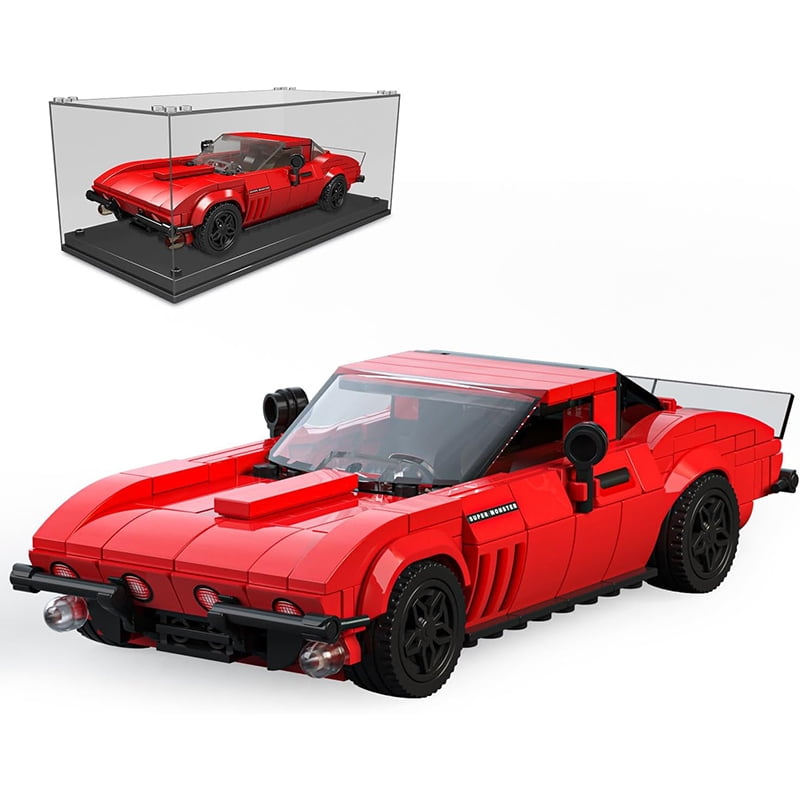 SNOWEAGLE Speed Champion Super Car Building Toys with Acrylic Display ...