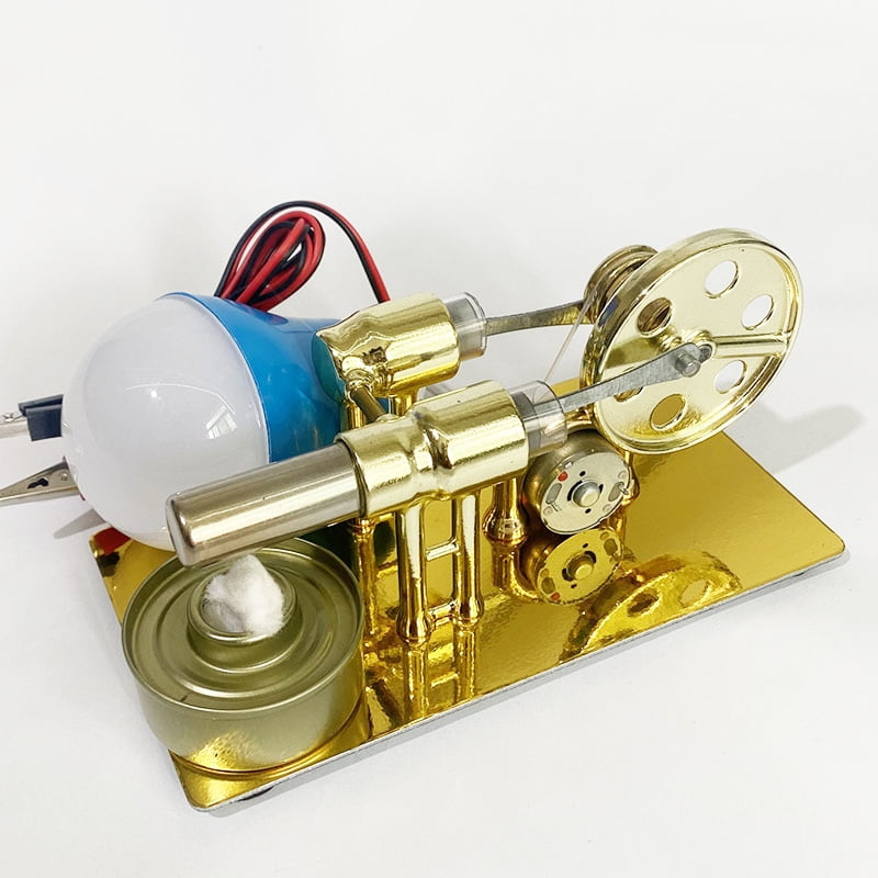 SNOWEAGLE Stainless Steel Hot Air Stirling Engine Steam Engine DIY ...