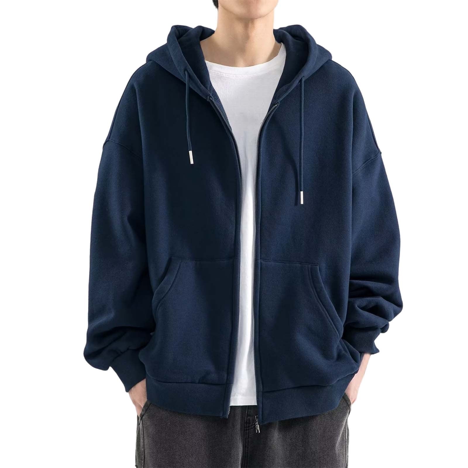 SNOWSONG Baggy Hoodie Men Mens Jacket Men's Spring / Fall Cardigan ...