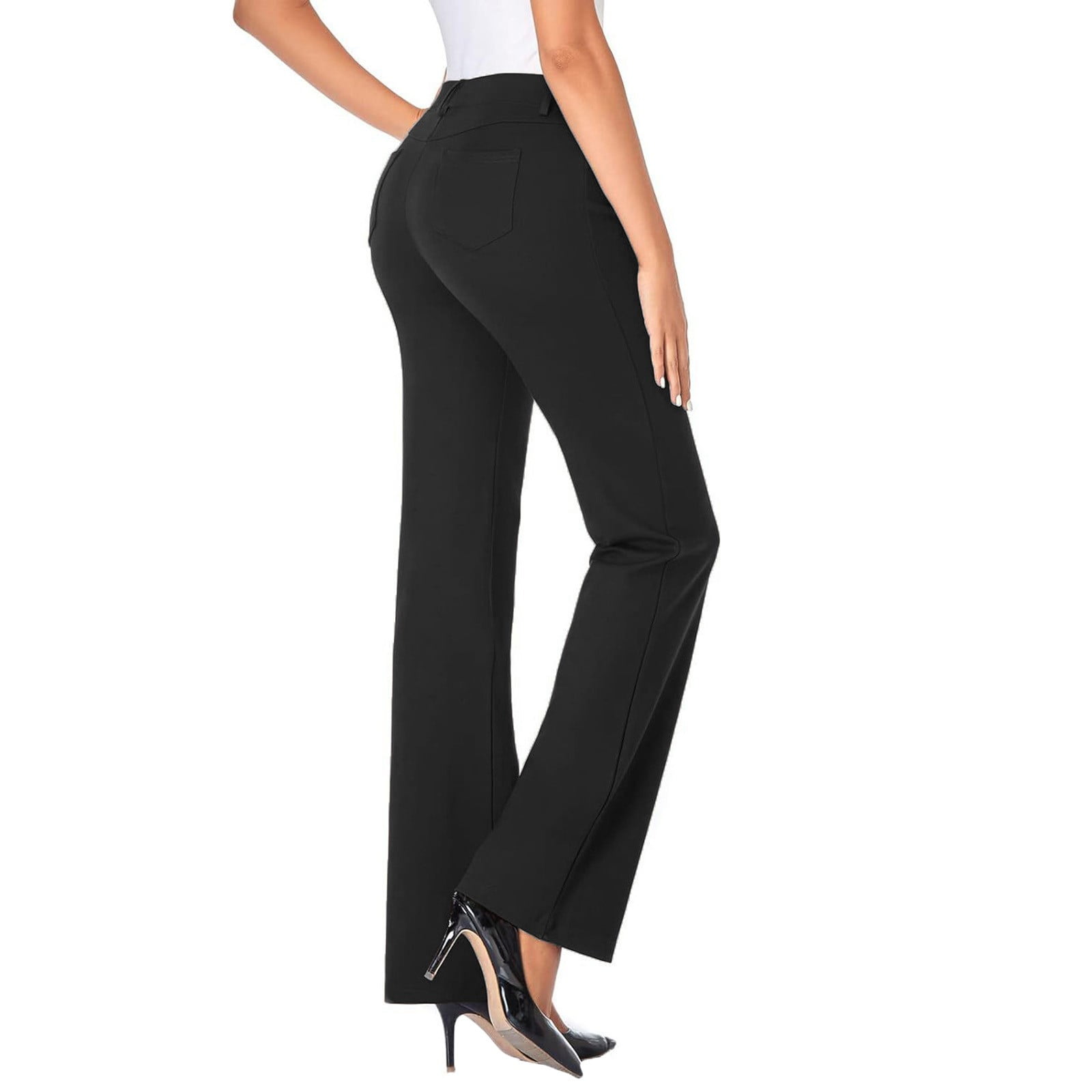 SNOWSONG Women's 28''/30''/32''/34'' Stretchy Bootcut Dress Pants with ...