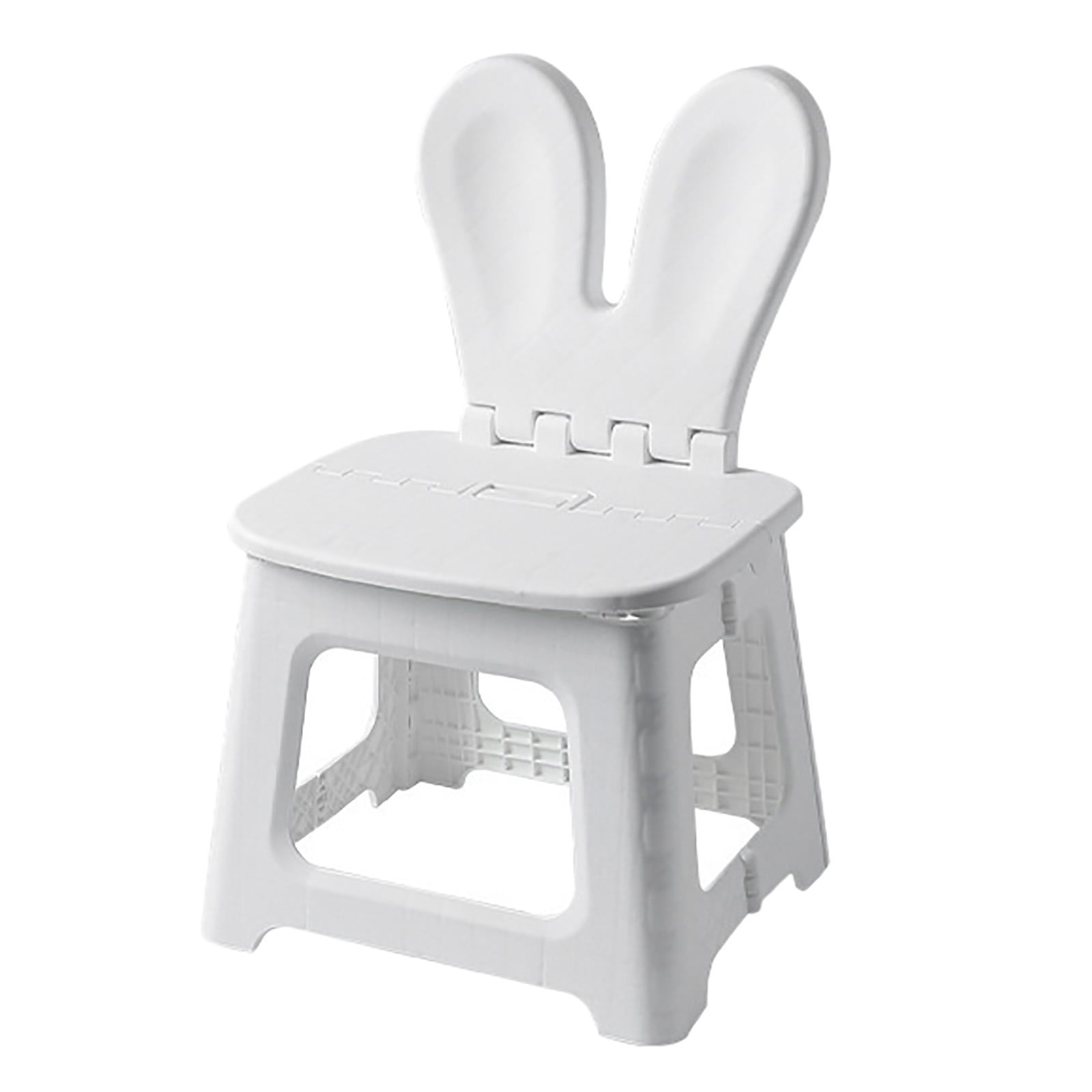 SNPOSN Foldable Step Stool Bunny Ears Shape Footstool for Bathroom ...
