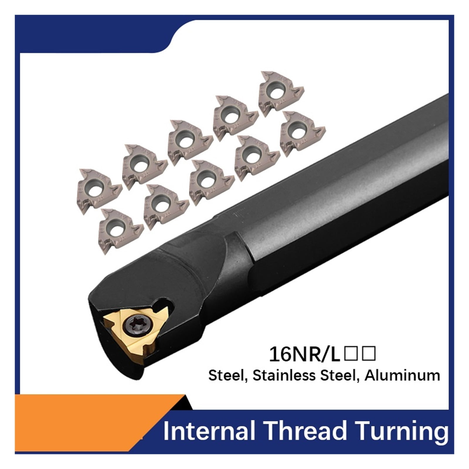 SNR0013M16 SNR0016Q16 SNR0020R16 SNR0025S16 CNC Internal Thread Turning Tool rod 16IR/NR Inserts ...