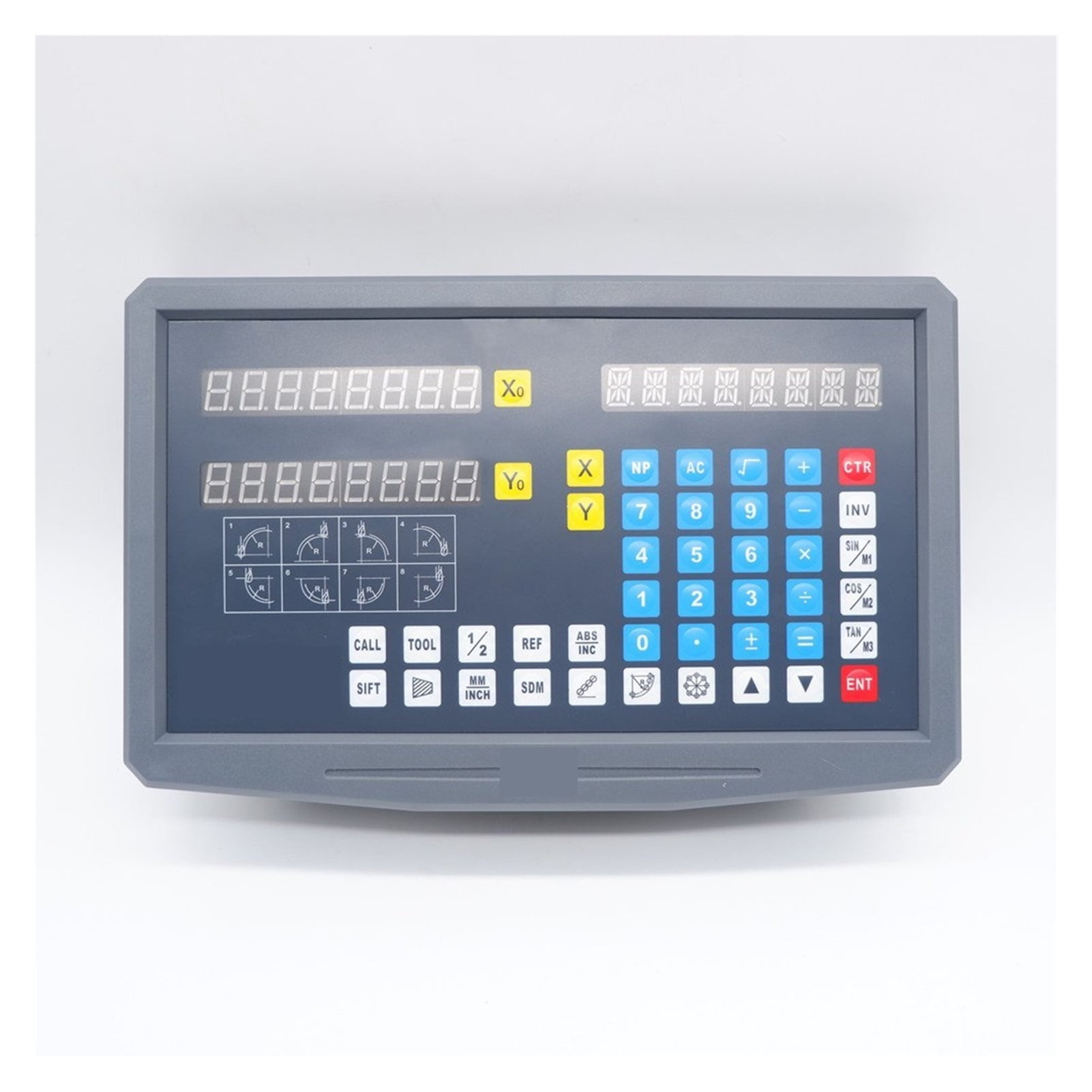 SNS-2V 2 Axis Digital Readout 2 Pieces 0-1000mm Linear Scale Encoder ...