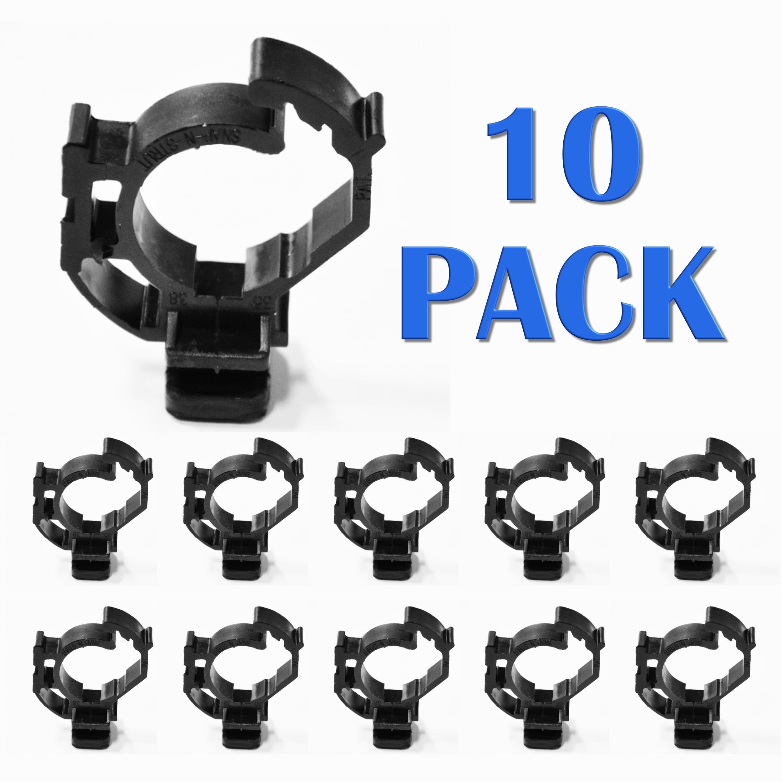 SnapnStrut 35-38P One-Piece Black Nylon Strut Mounted Pipe Hanger for 1 ...