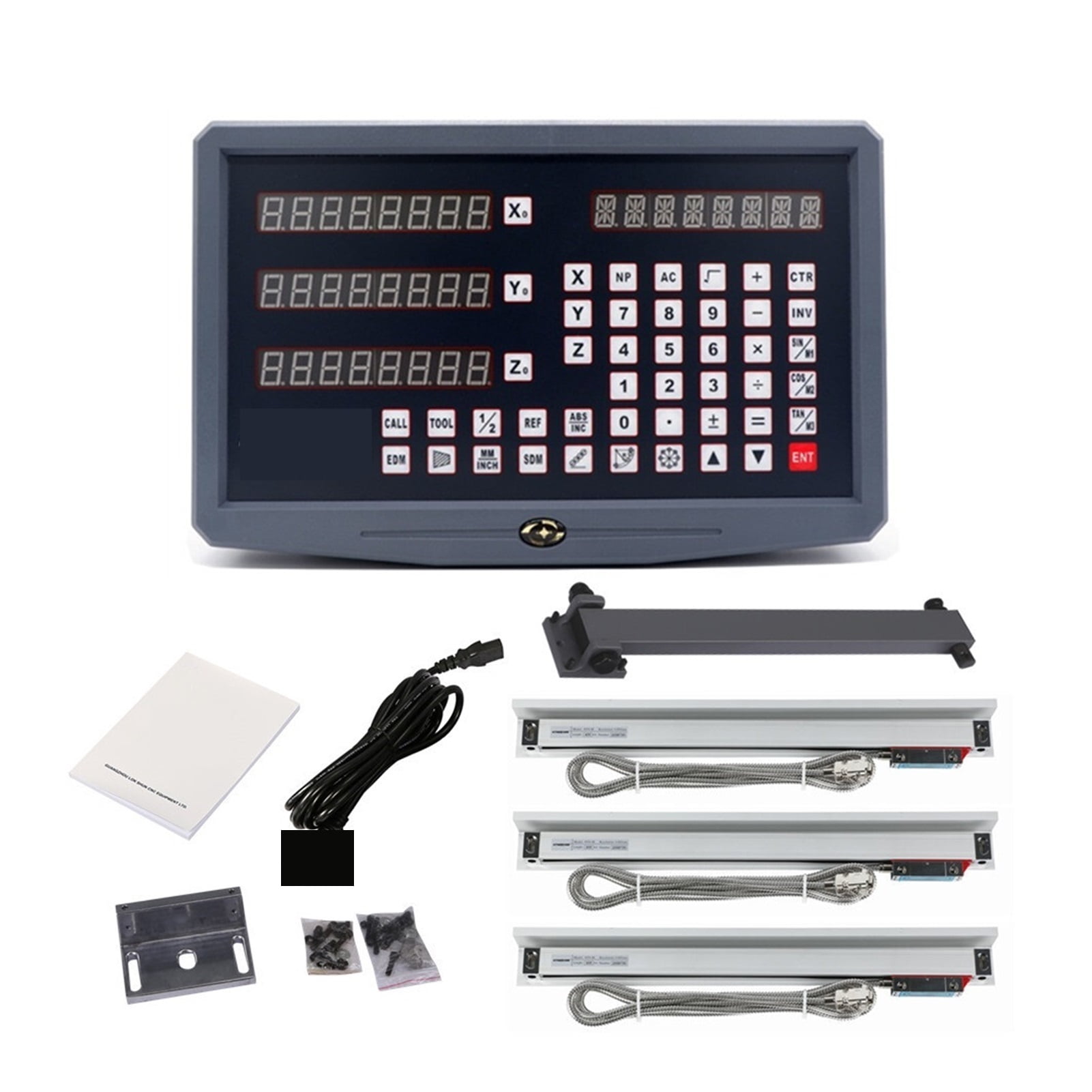 SNS-3V Milling Lathe Machine DRO Digital Readout Kit AC110/220 And 3 ...