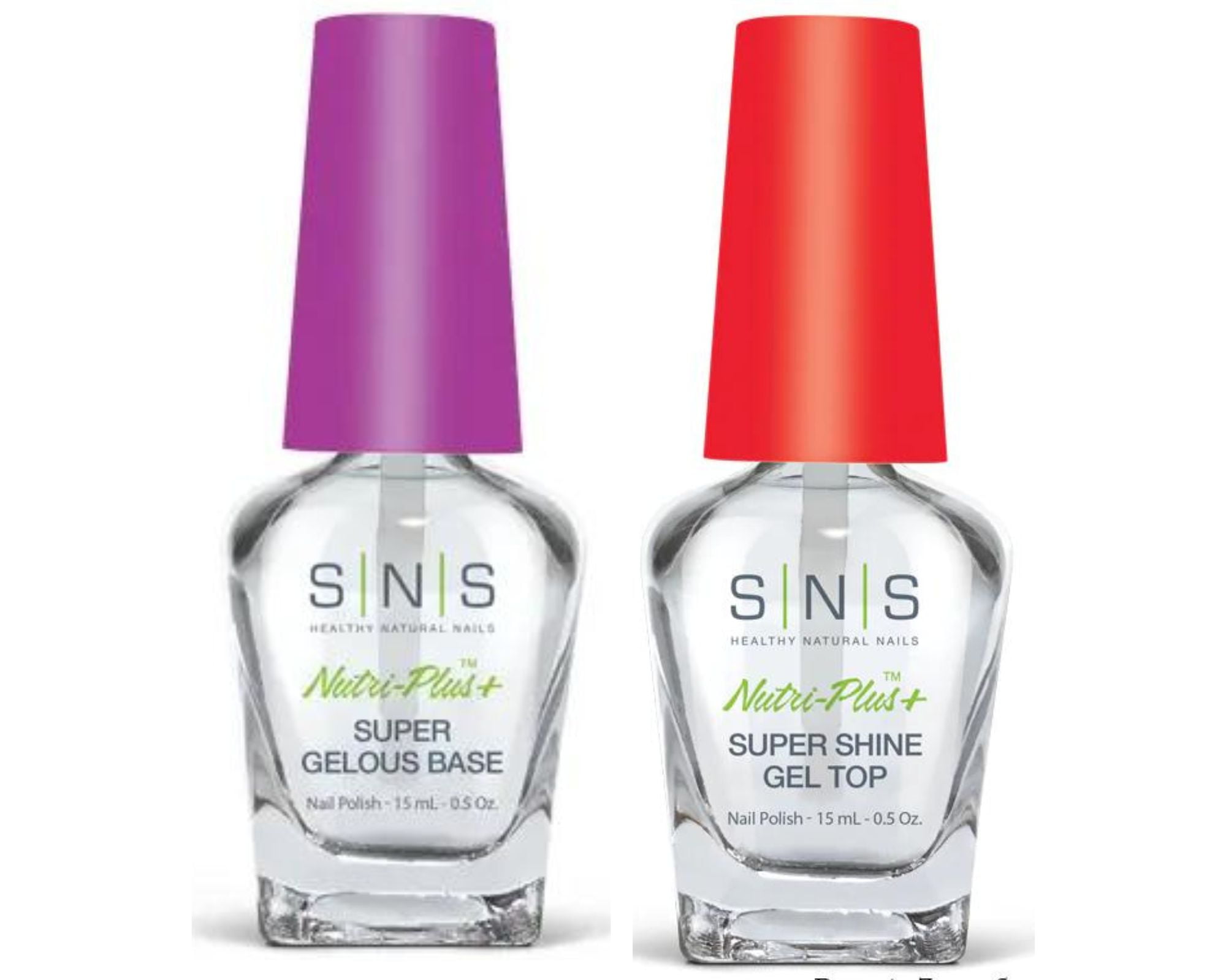 SNS Dip Liquid Nutri-Plus 2 pcs - Gelous Base and Super Shine Gel Top ...