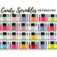 SNS Gelous Dip Powder 1 oz Colors Set - Candy Sprinkles - 24 Pieces ...