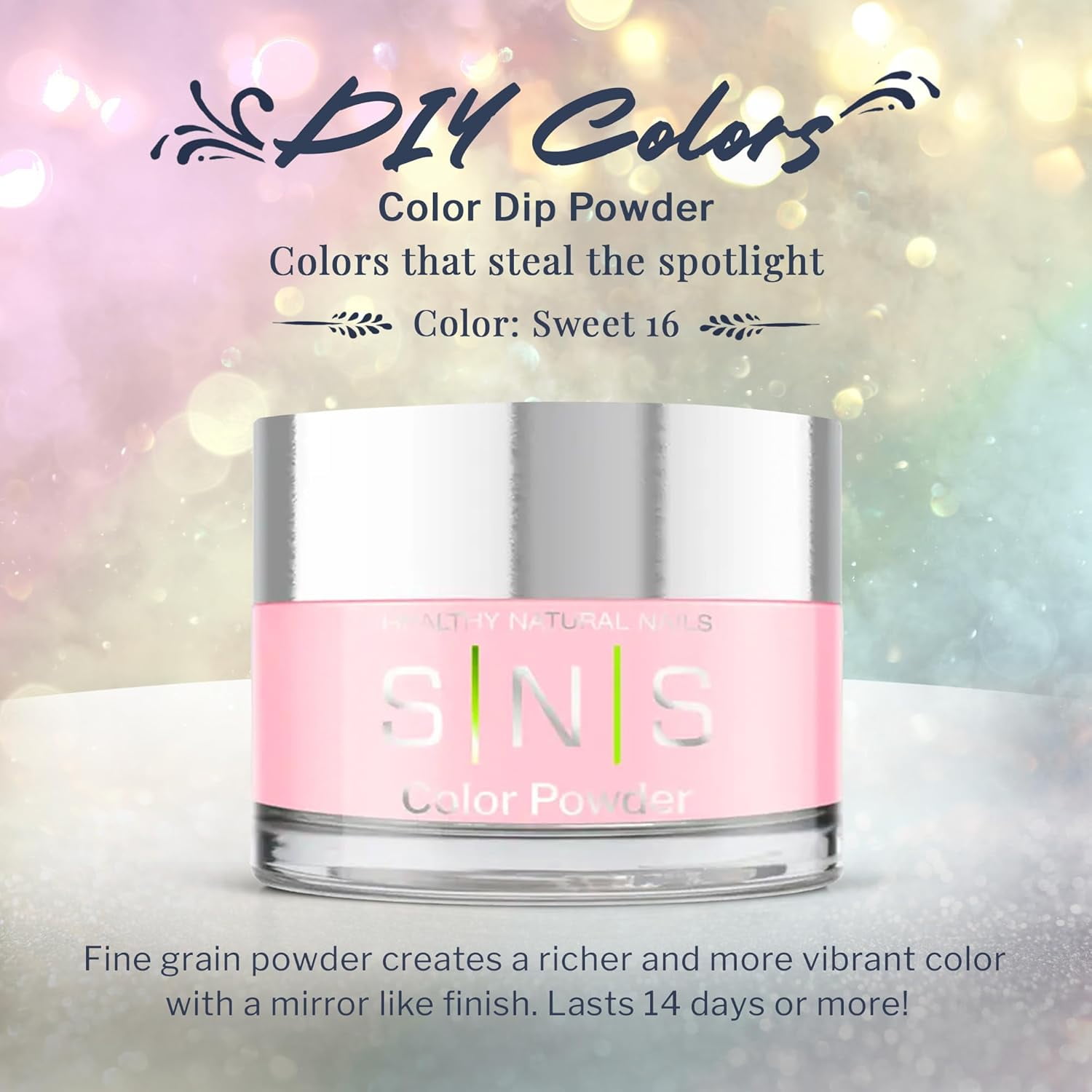 SNS Nail Dip Powder Colors, Gelous Color Dipping Powder - Sweet 16 (Pink Cream) - Long-Lasting ...