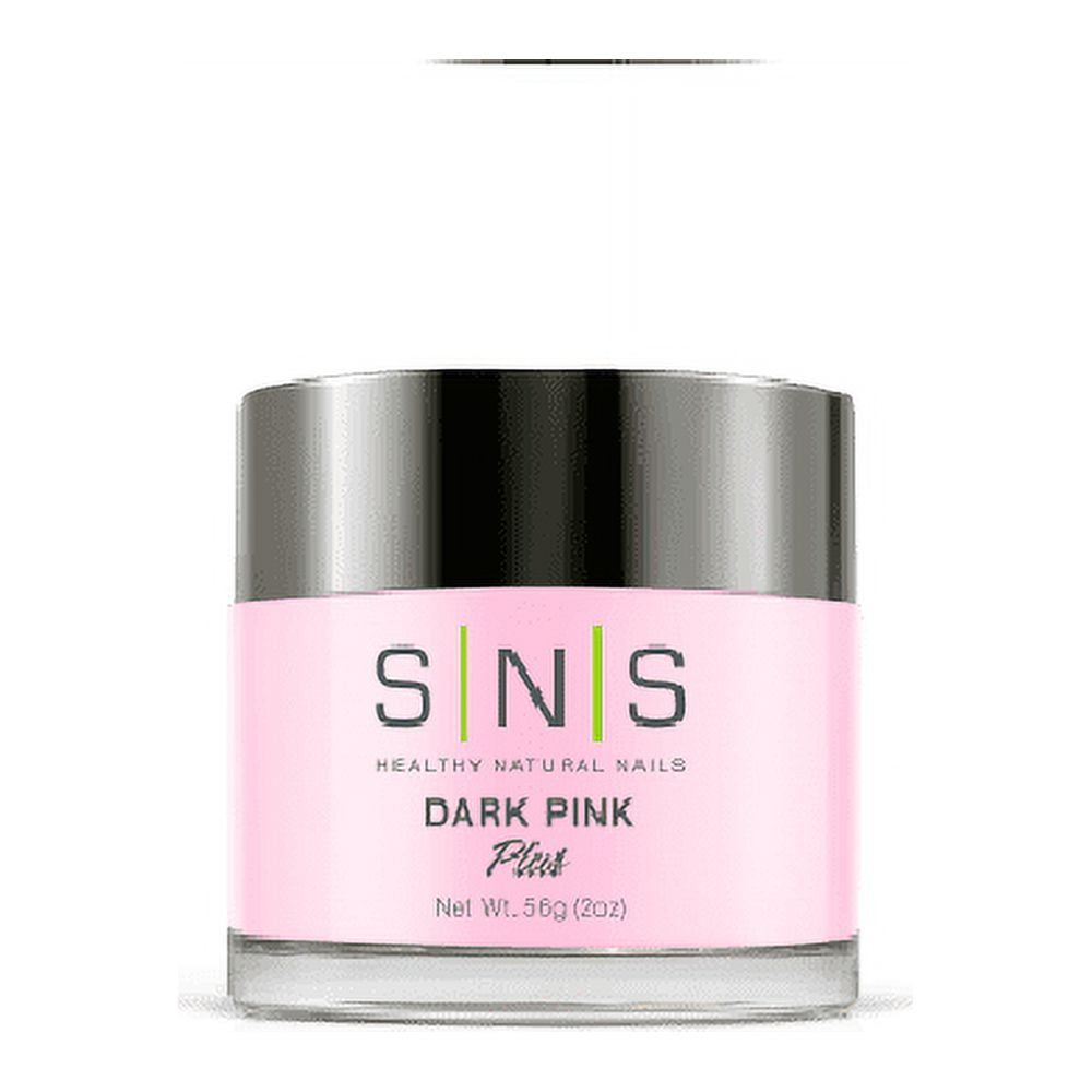 SNS Pink and White French Dipping Powder 2oz NO U/V NO SMELL (Dark Pink ...