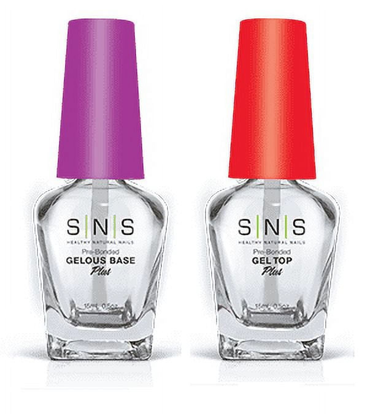 SNS Pre-Bonded Prep Gelous Base & Gel Top Nail Polish (for Nail Dip ...