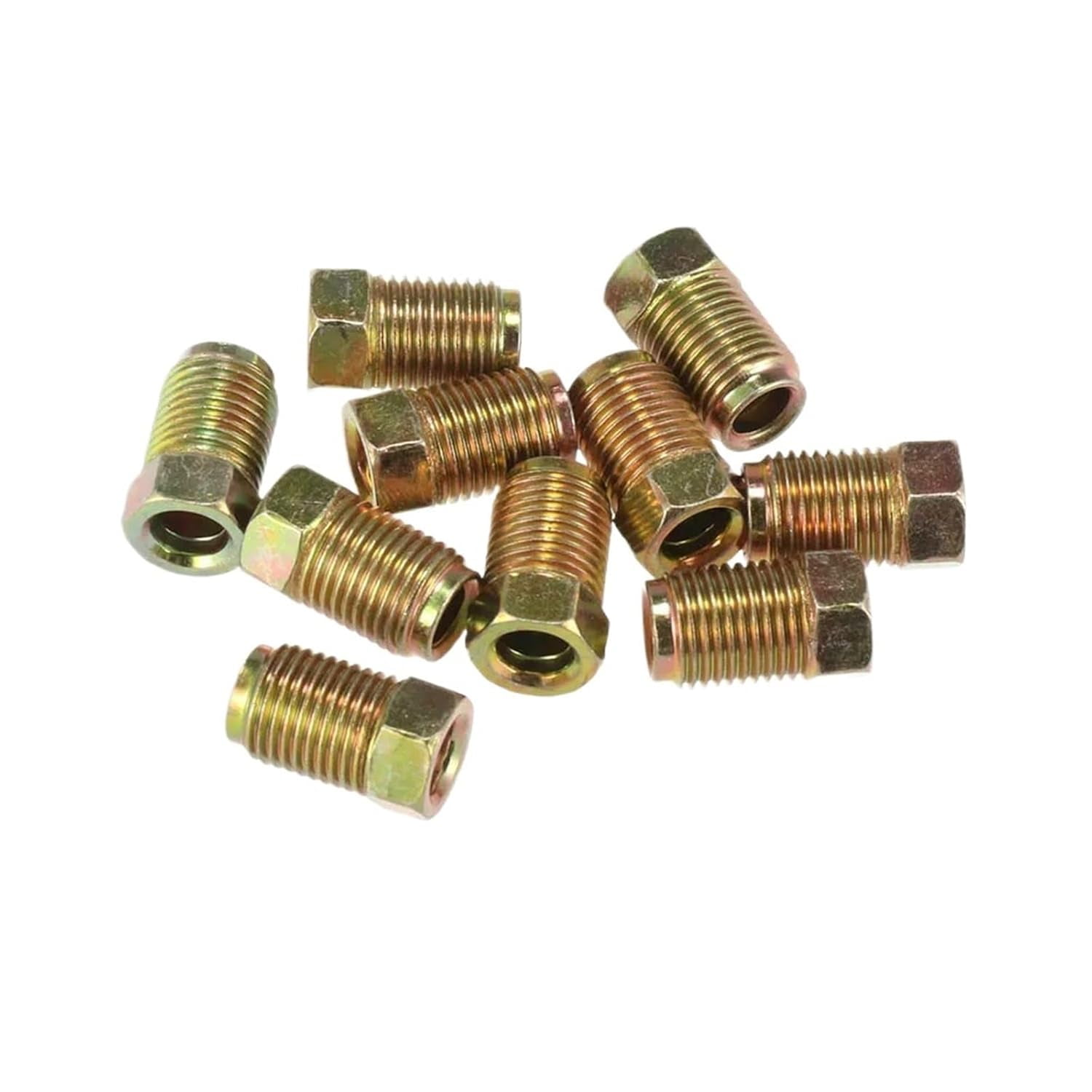 SNYMW Brake Line Fittings 100Pcs Brake Pipe M10x1.0 Threads Car Brake ...
