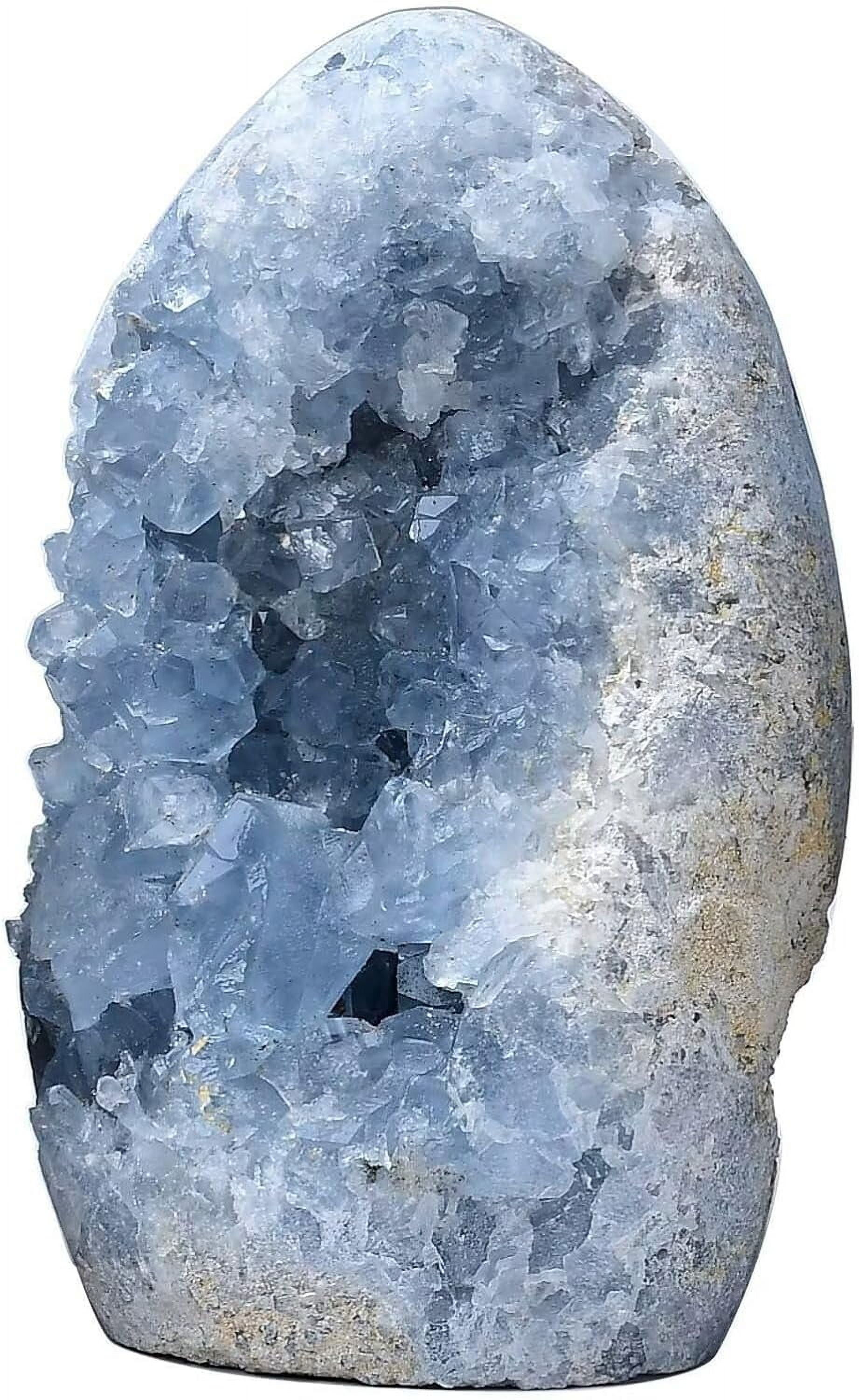 Natural Blue Celestite Geode Large Healing Crystal Stone Collection ...