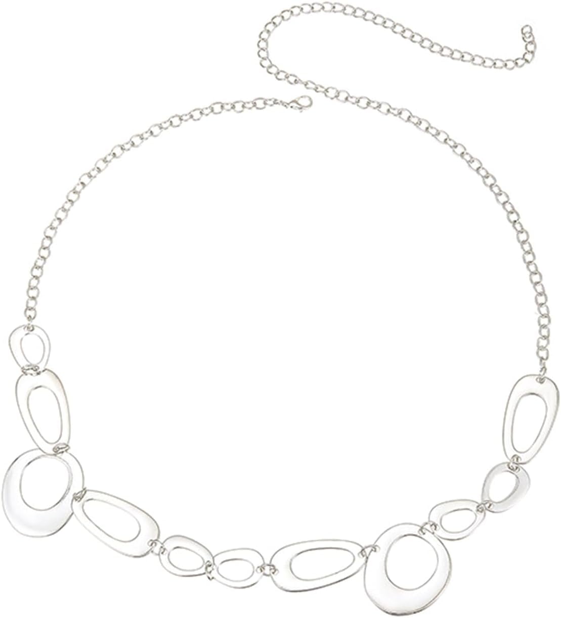 SNYMW Fashionable Metal Circular Waist Chain Contemporary Alloy Rings ...