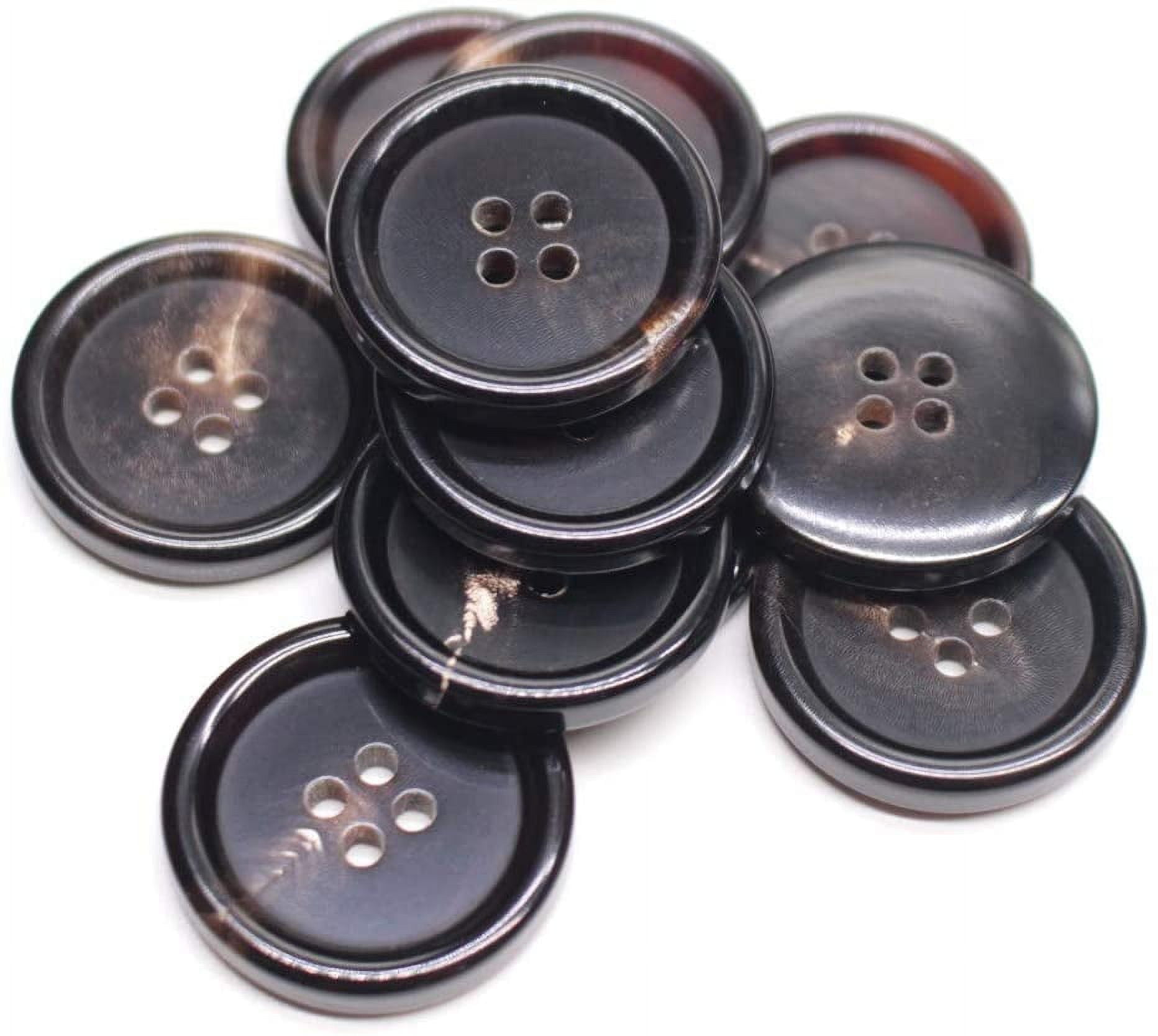 SNYMW YUXNET 10PCS 1 Inch Real Horn Buttons for Blazer, Suit, Coats ...