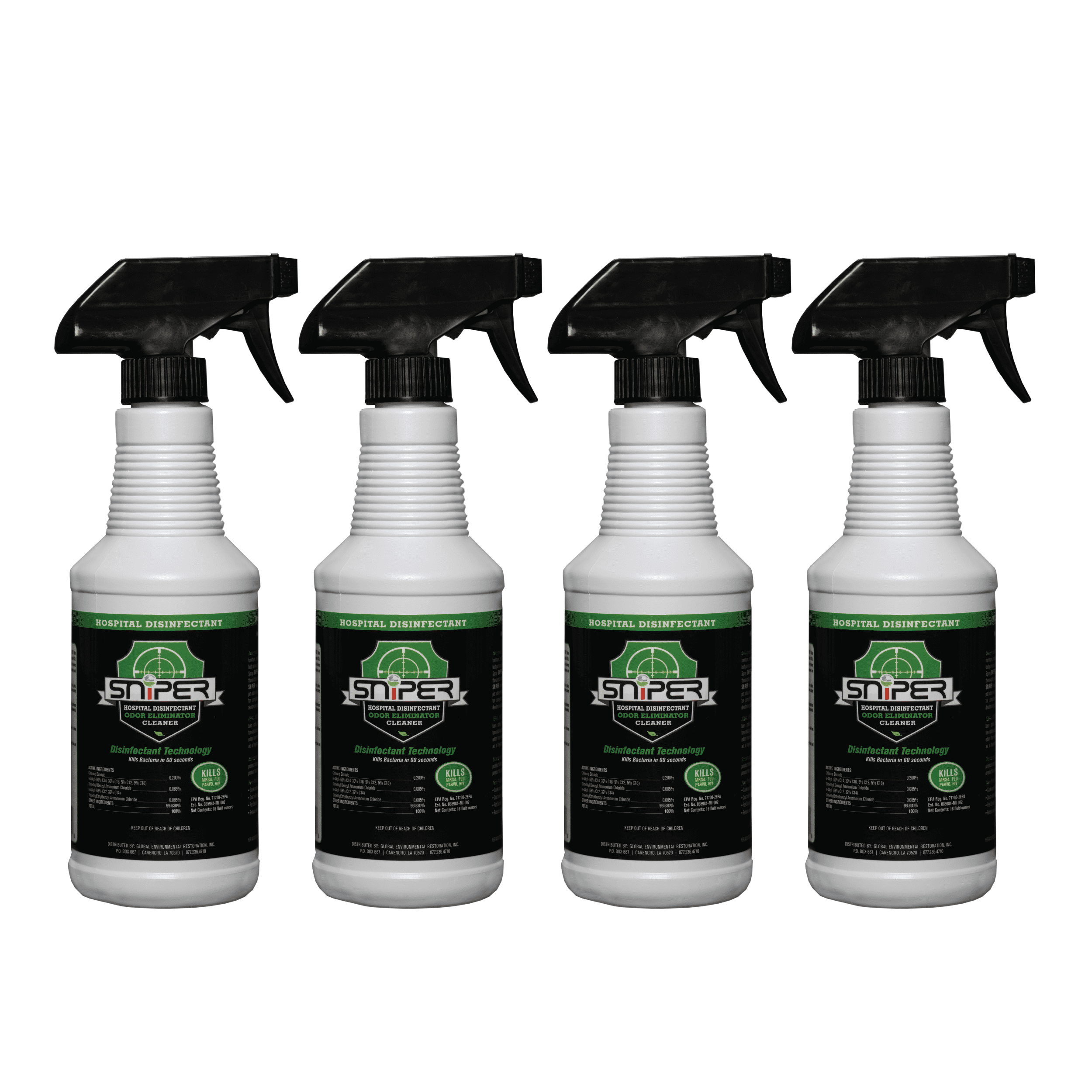 SNiPER Hospital Disinfectant, Odor Eliminator and All-Purpose Cleaner ...