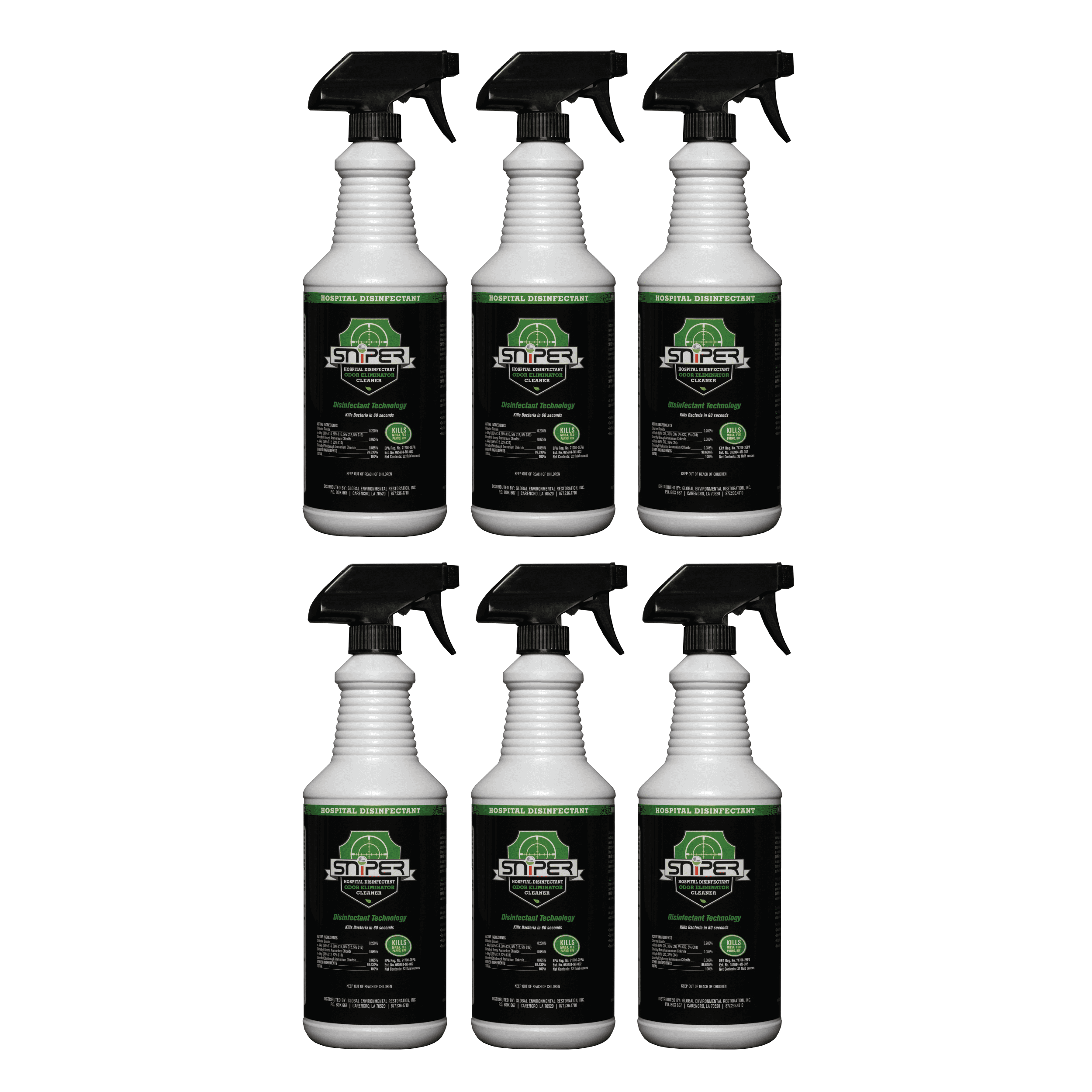 SNiPER Hospital Disinfectant, Odor Eliminator and All-Purpose Cleaner ...