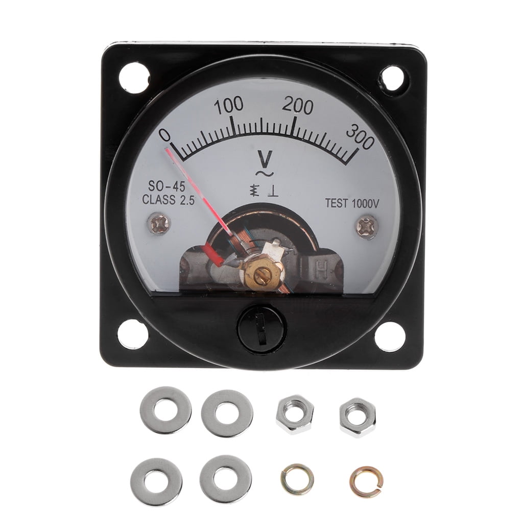 SO-45 AC 0-300V Analog Panel Meter Voltmeter Gauge for Measuring ...