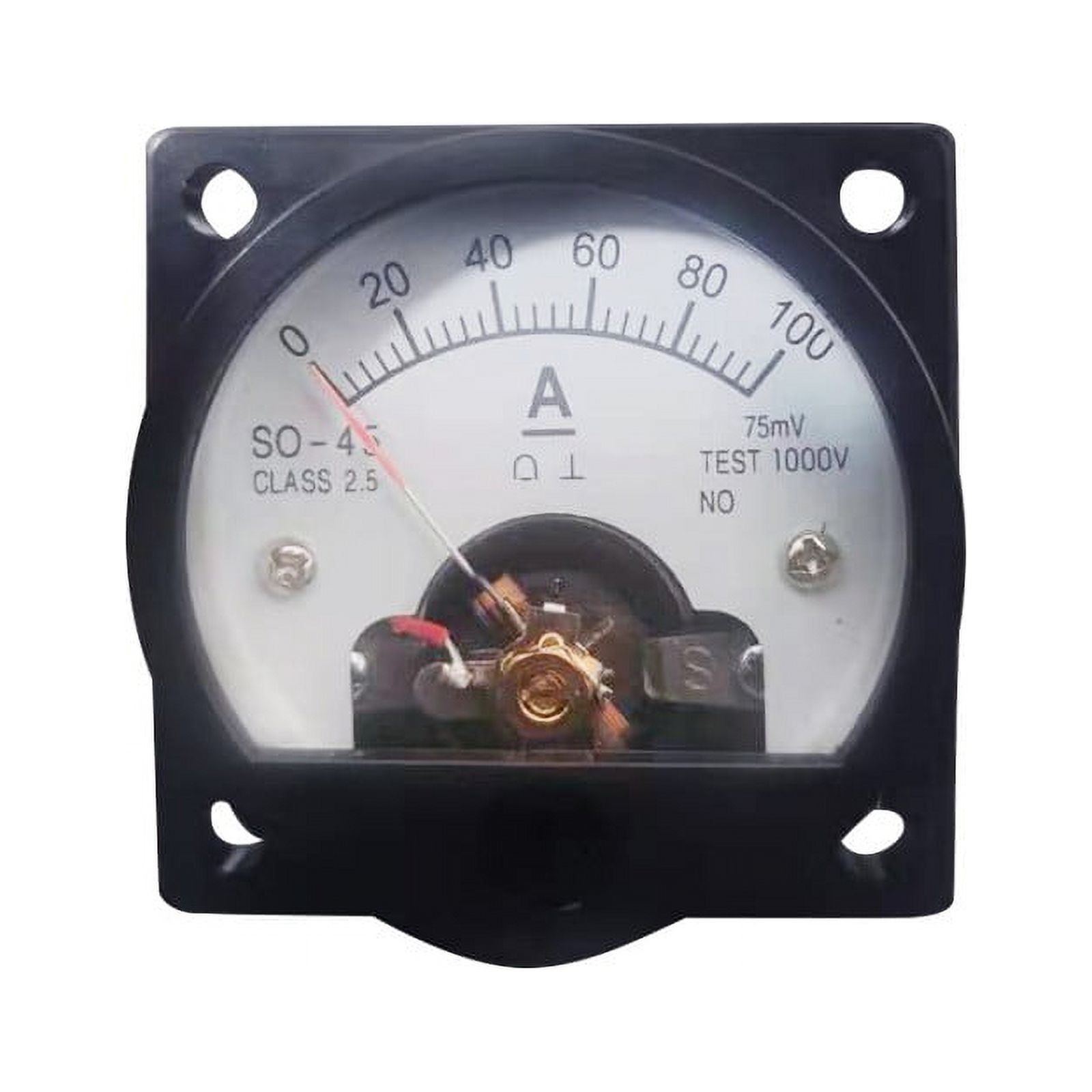So-45 Dc Analog Ammeter Dc Pointer Meter/Ammeter/Panel Meter - Walmart.com