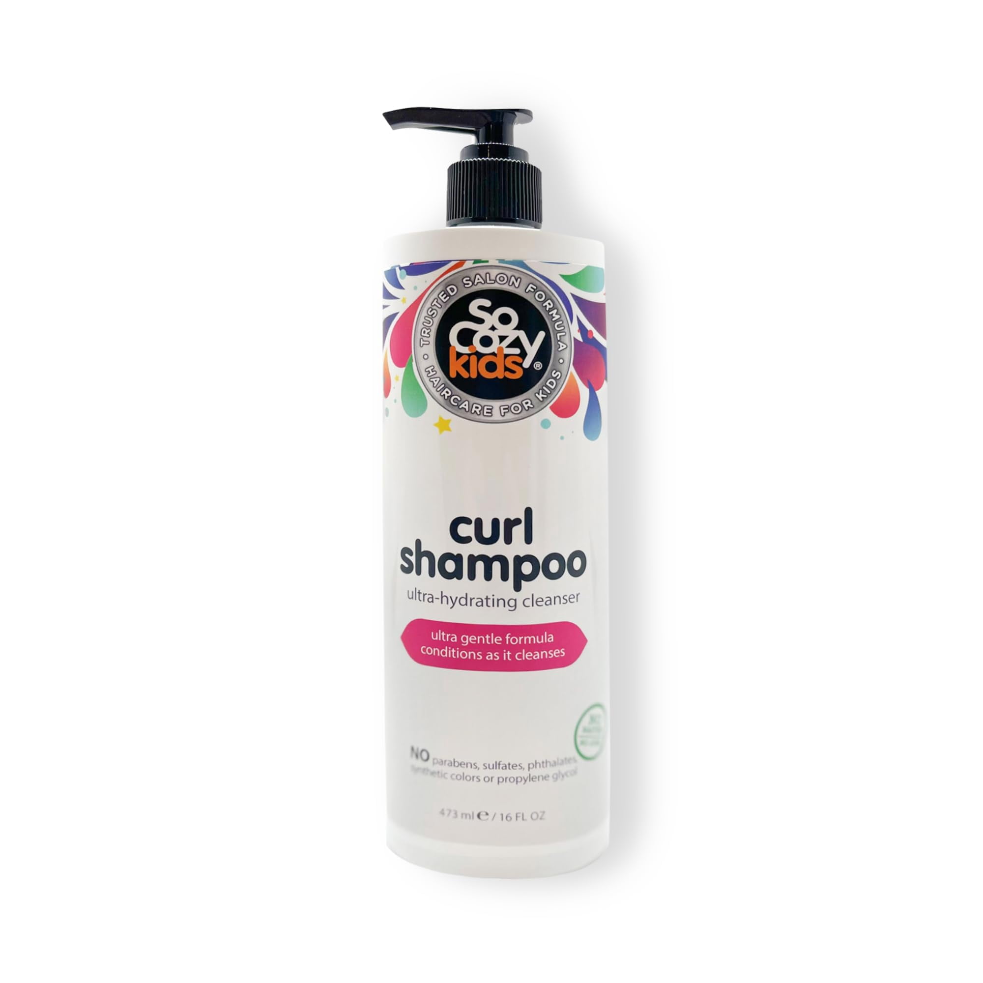 SO COZY Curl Shampoo - For Kids Hair Ultra-Hydrating Cleanser No ...