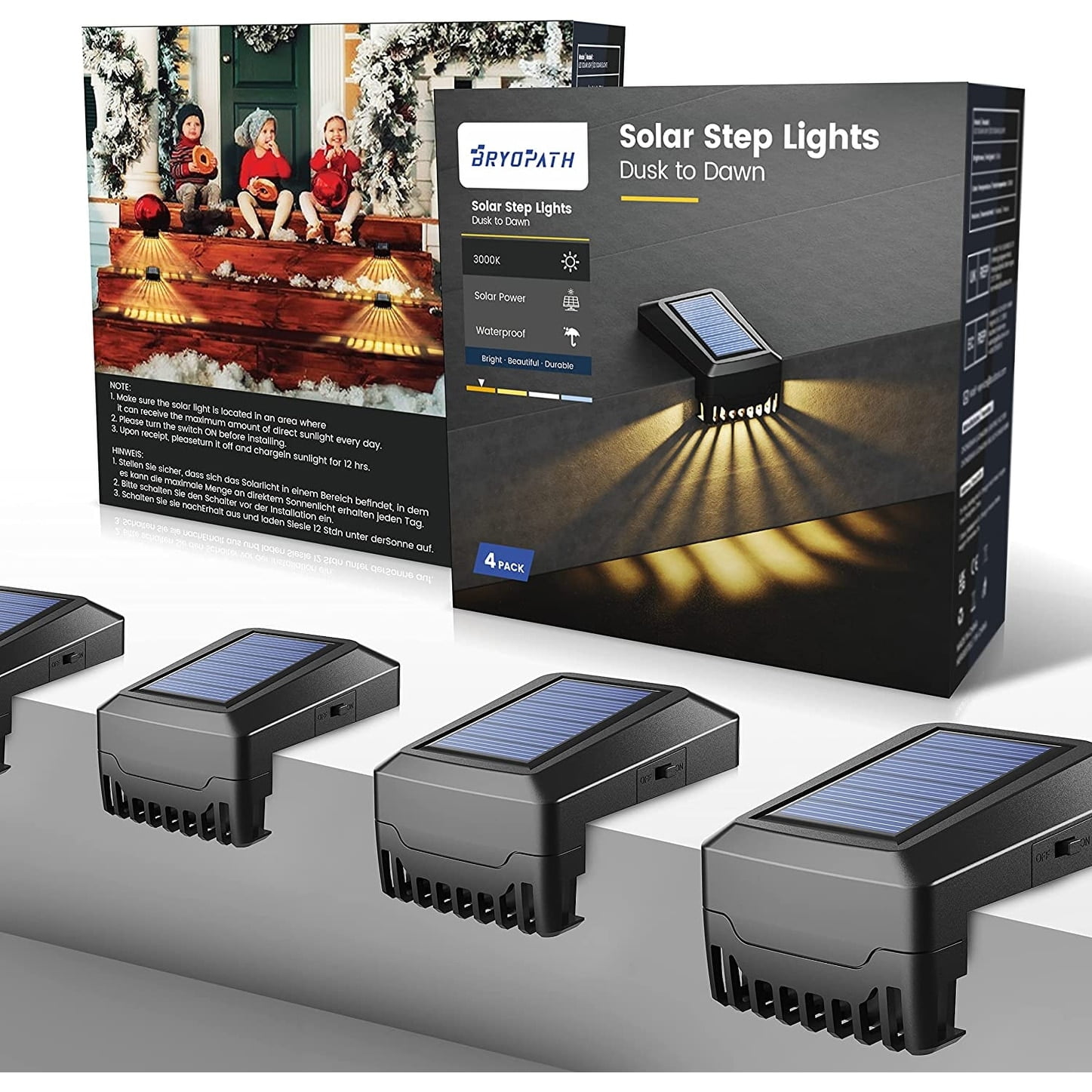 SO031BL-4N1 YANSUN 80 Lumens Integrated LED Amber Deck Lights ...