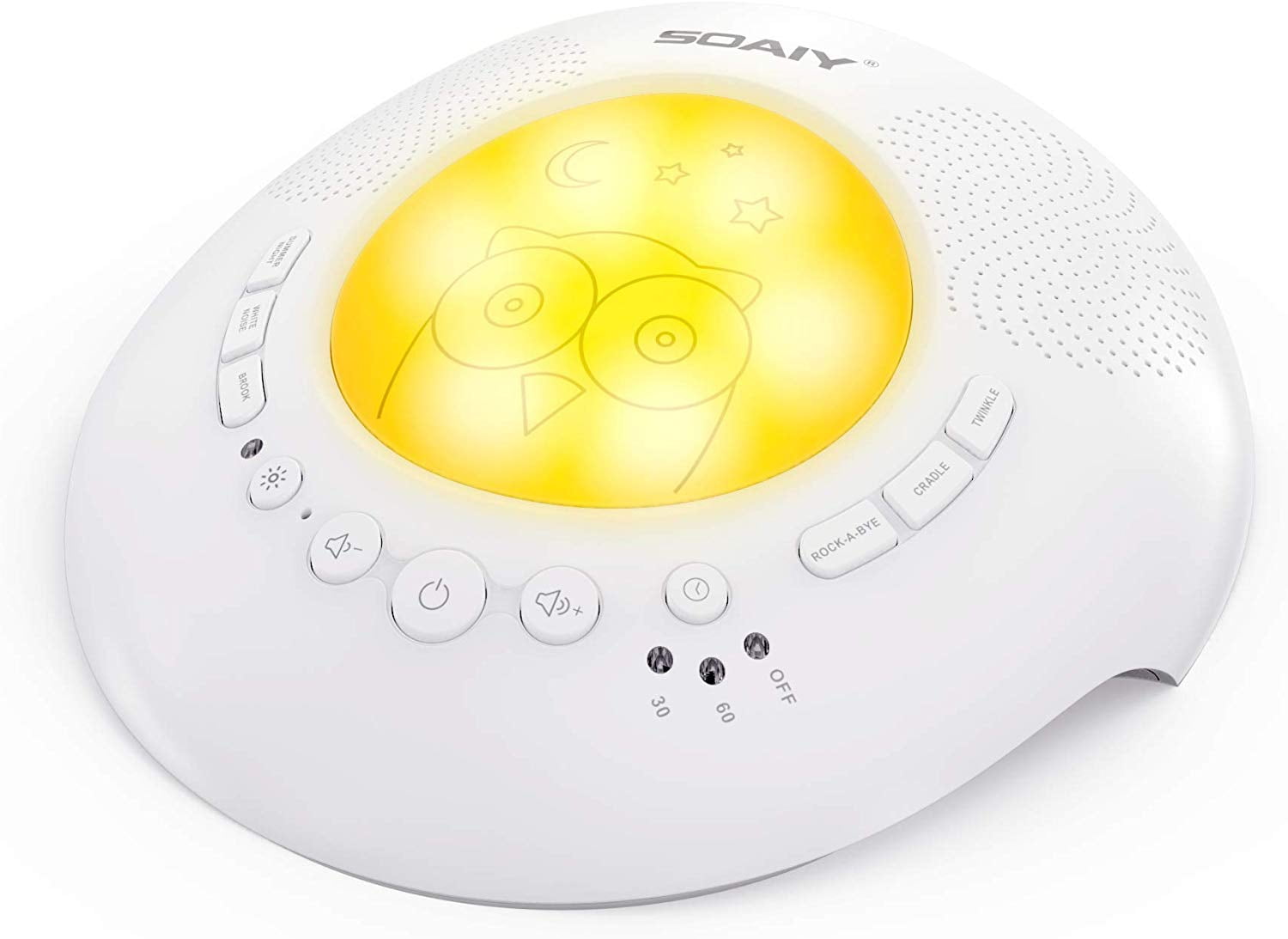 SOAIY White Noise Sound Machine with Night Lights | 6 Relaxing ...