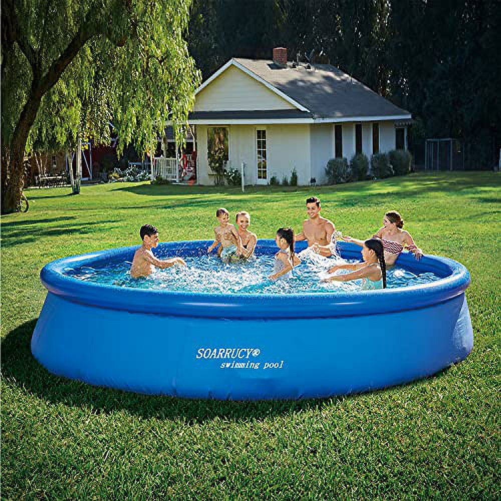 SOARRUCY Inflatable Swimming Pool - 15 FTx 36 in Quick Set Family Pool ...