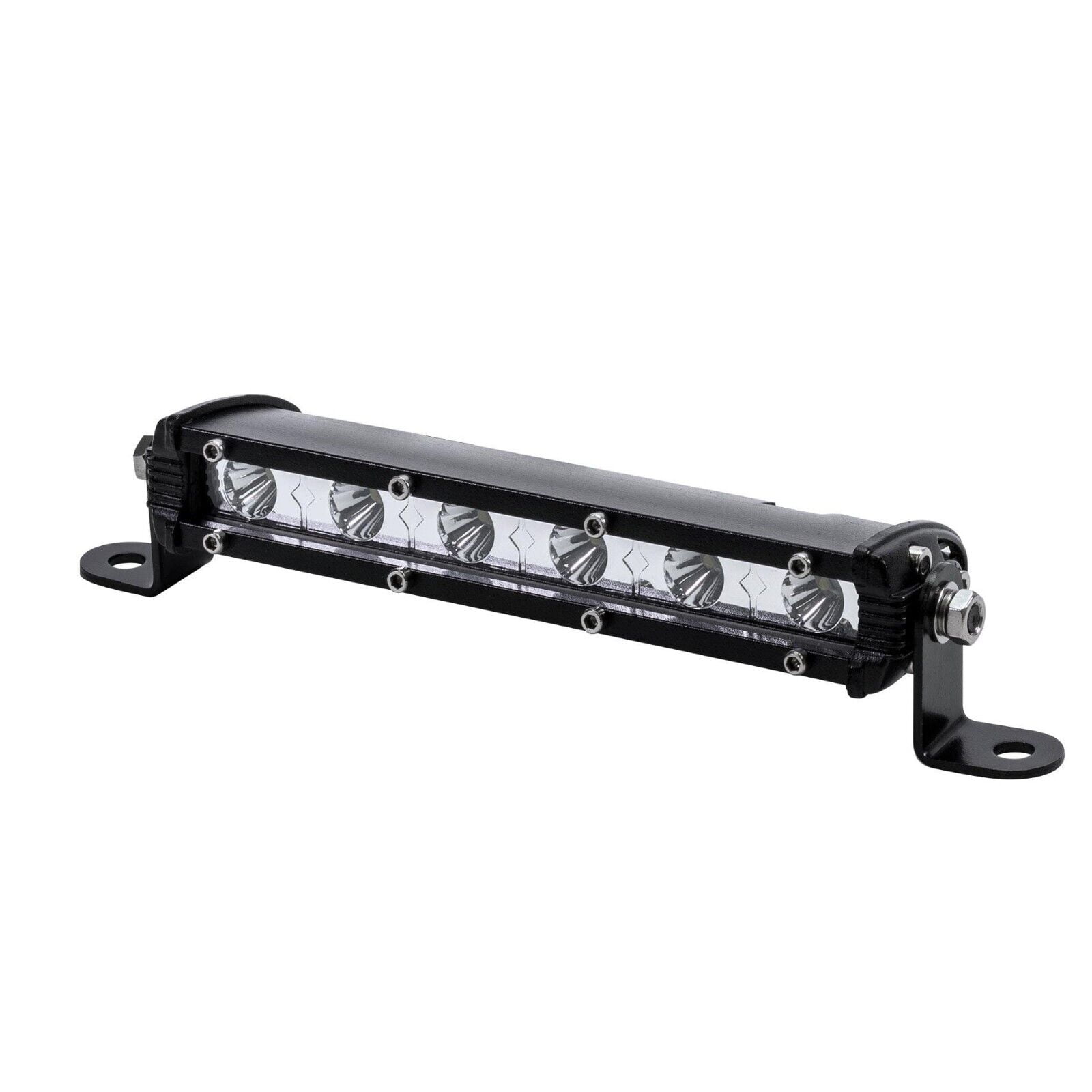 SOATUTO 7 Inch Slim LED Light Bar 18W Single Row Light Bars Spot Flood ...