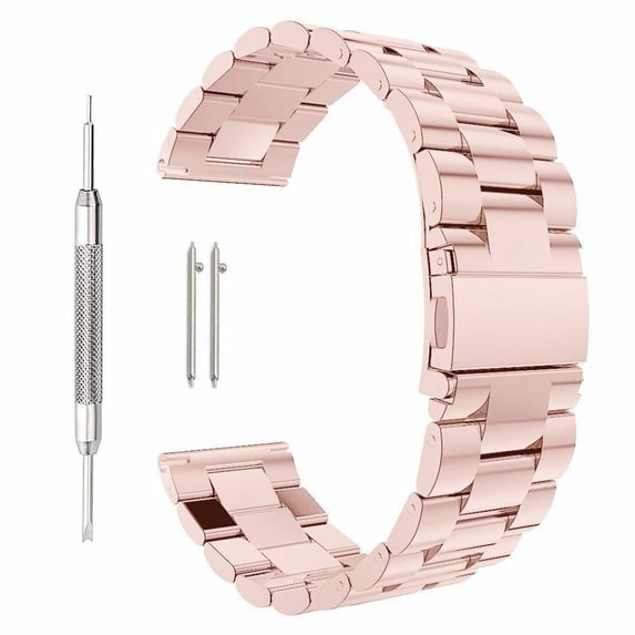 SOATUTO Adjustable Stainless Steel Metal, Wristwatch Band with Link ...