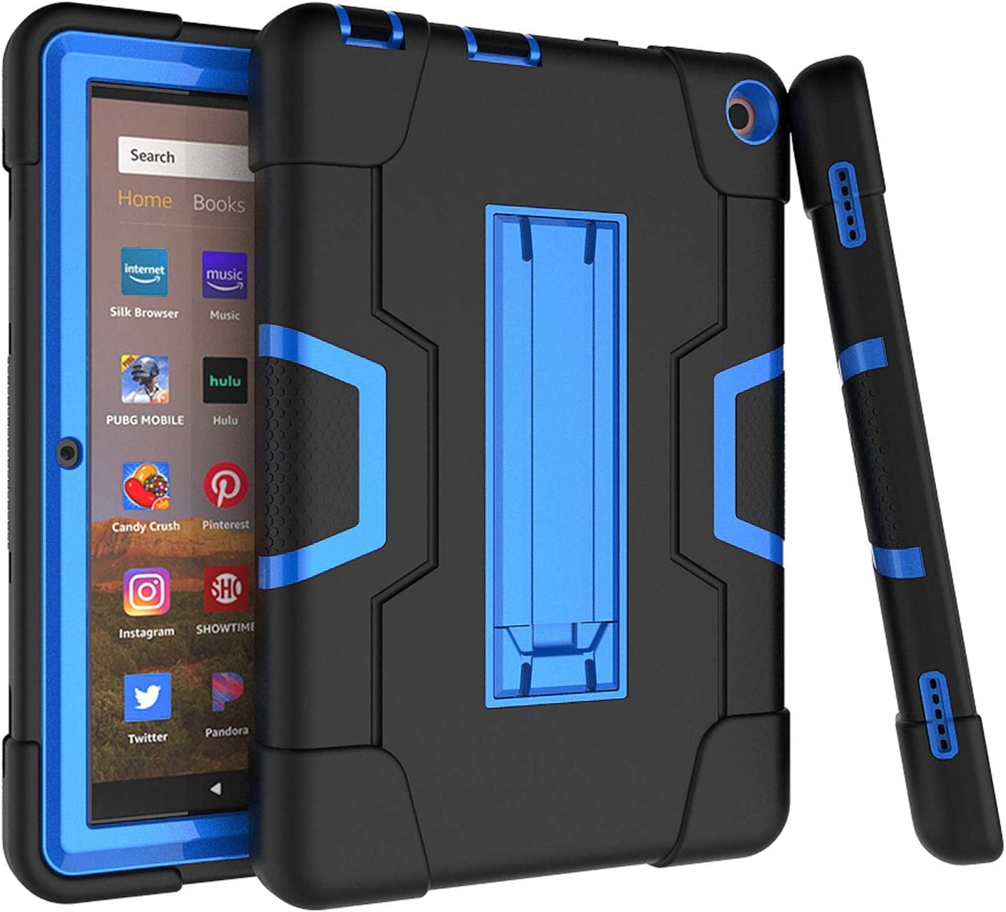 SOATUTO Case for Amazon Fire HD 8 2020 Tablet, Hybrid Drop Proof Shock ...