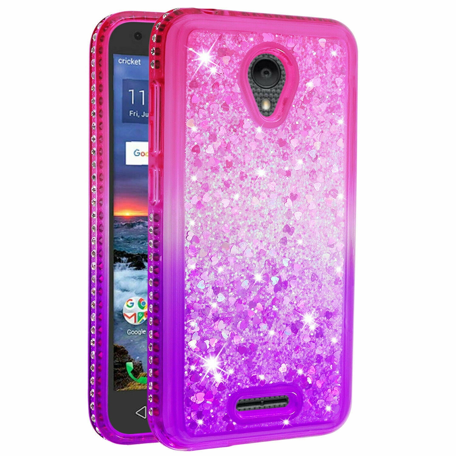 SOATUTO For Alcatel Verso Case Phone Case, Bling Liquid Luxury Glitter ...