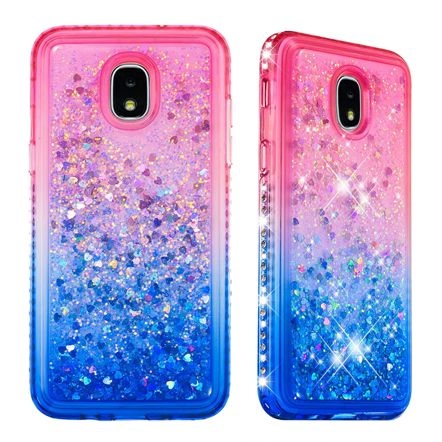 SOATUTO For Samsung Galaxy J3 2018 Case Samsung J3 V Core Case Sparkle ...
