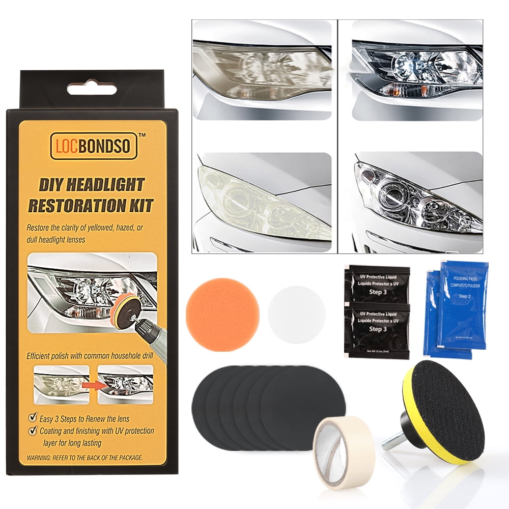 SOATUTO Headlight Restoration Kit Easy Heavy Duty Car Headlight ...