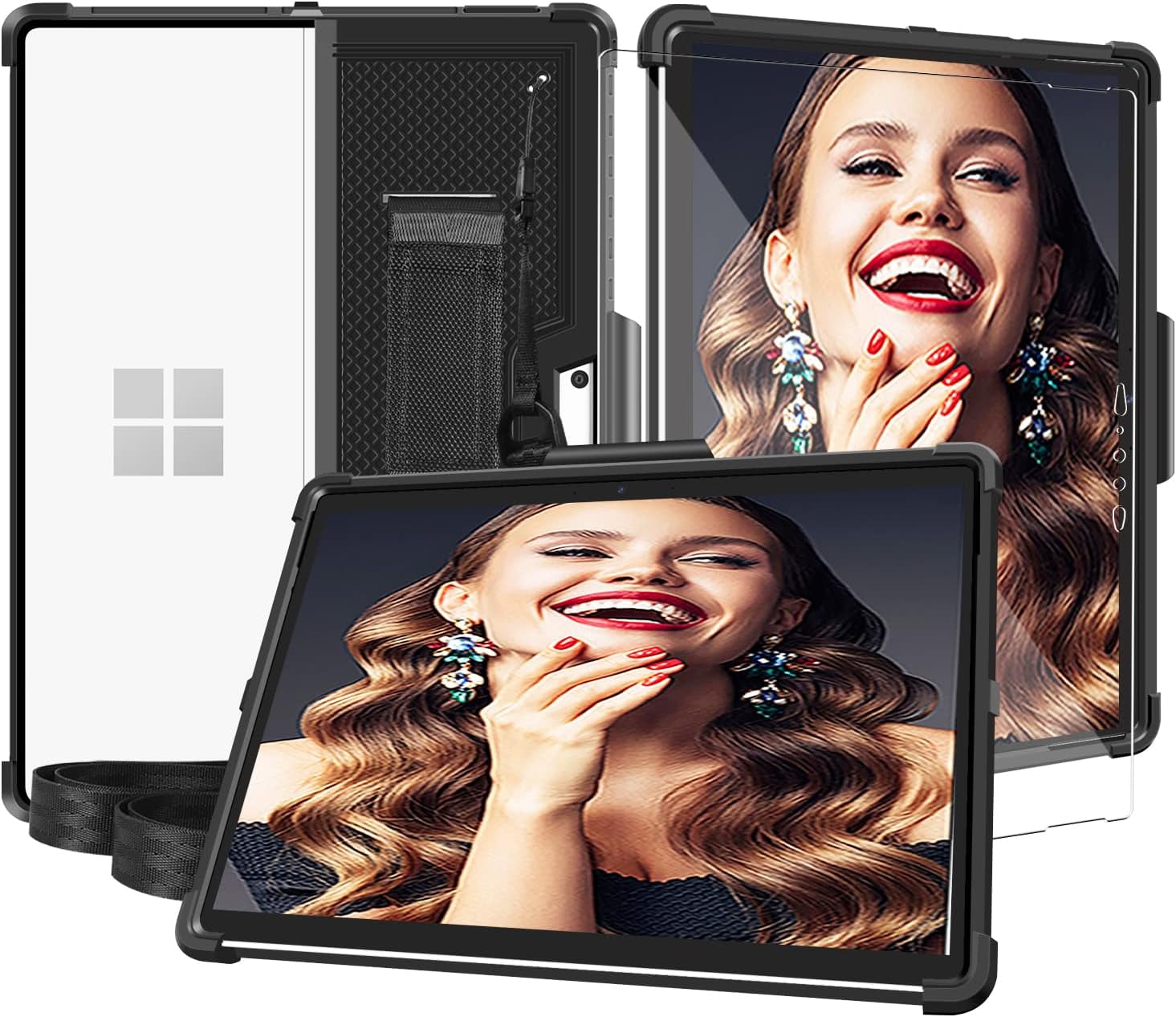 SOATUTO Heavy Duty Case Cover for Microsoft Surface Pro 8 / Surface Pro ...