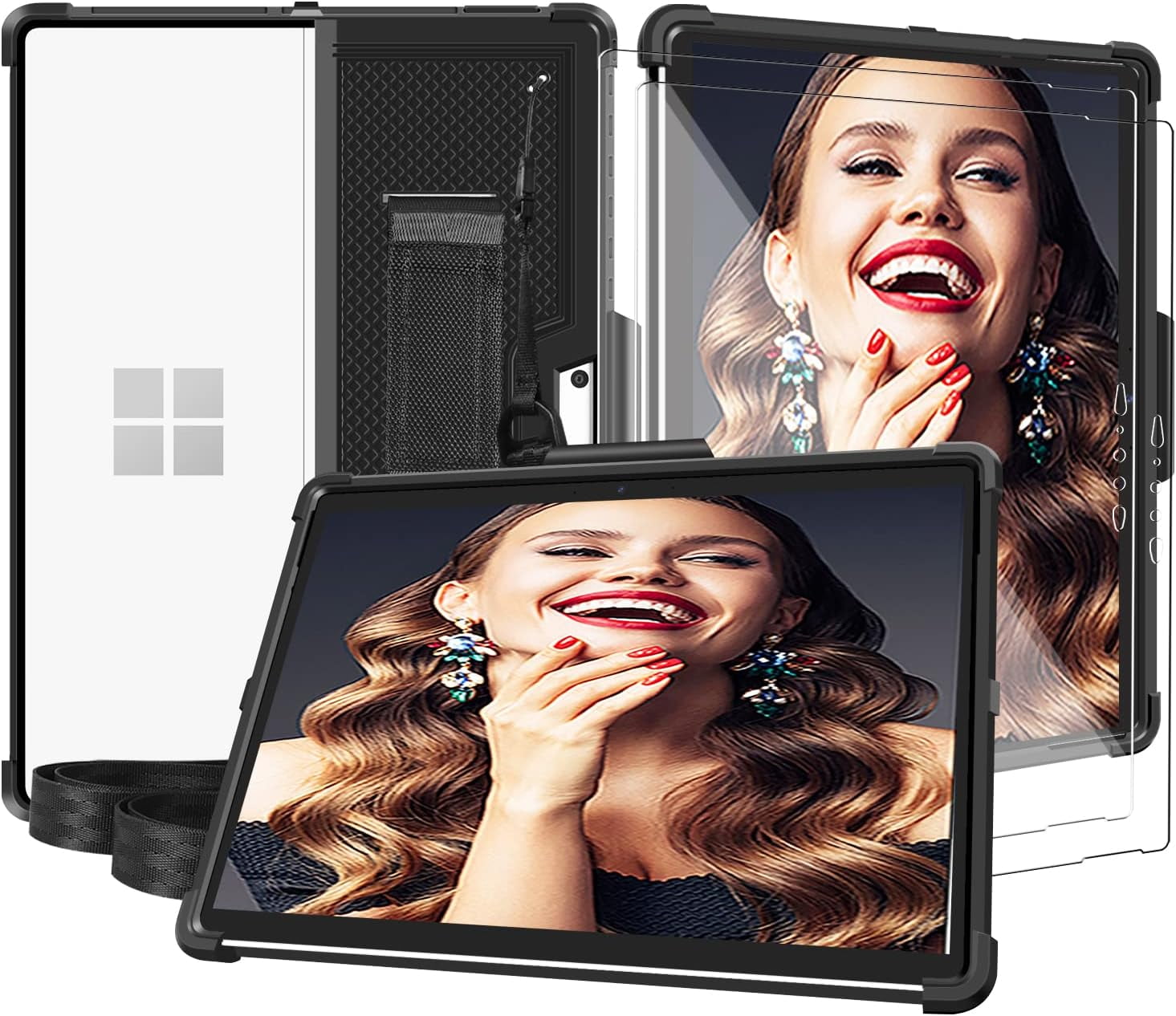 SOATUTO Heavy Duty Case Cover for Microsoft Surface Pro 8 / Surface Pro ...