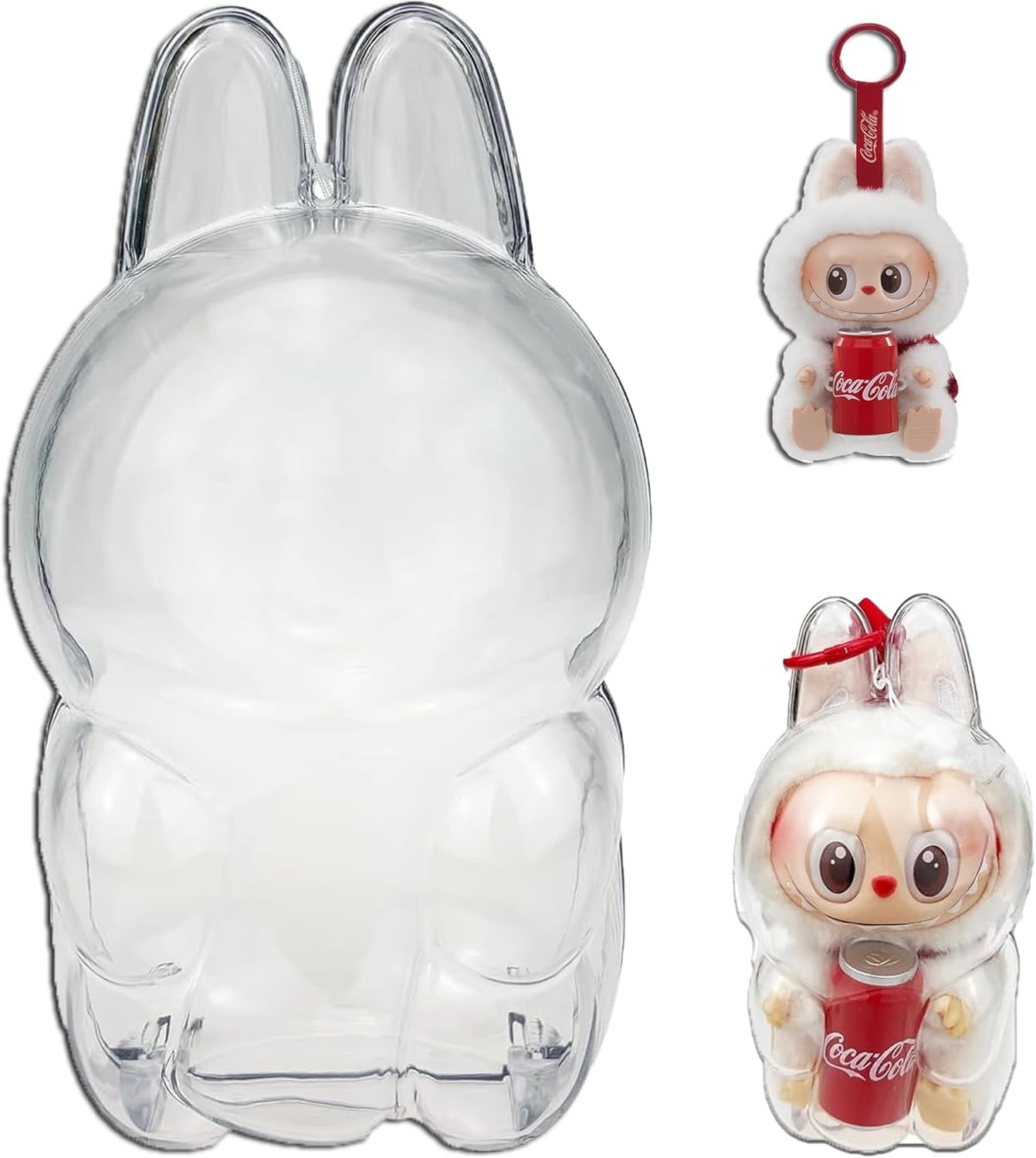 SOATUTO Protective Case Cover for LABUBU Cola Have a Seat, Clear ...