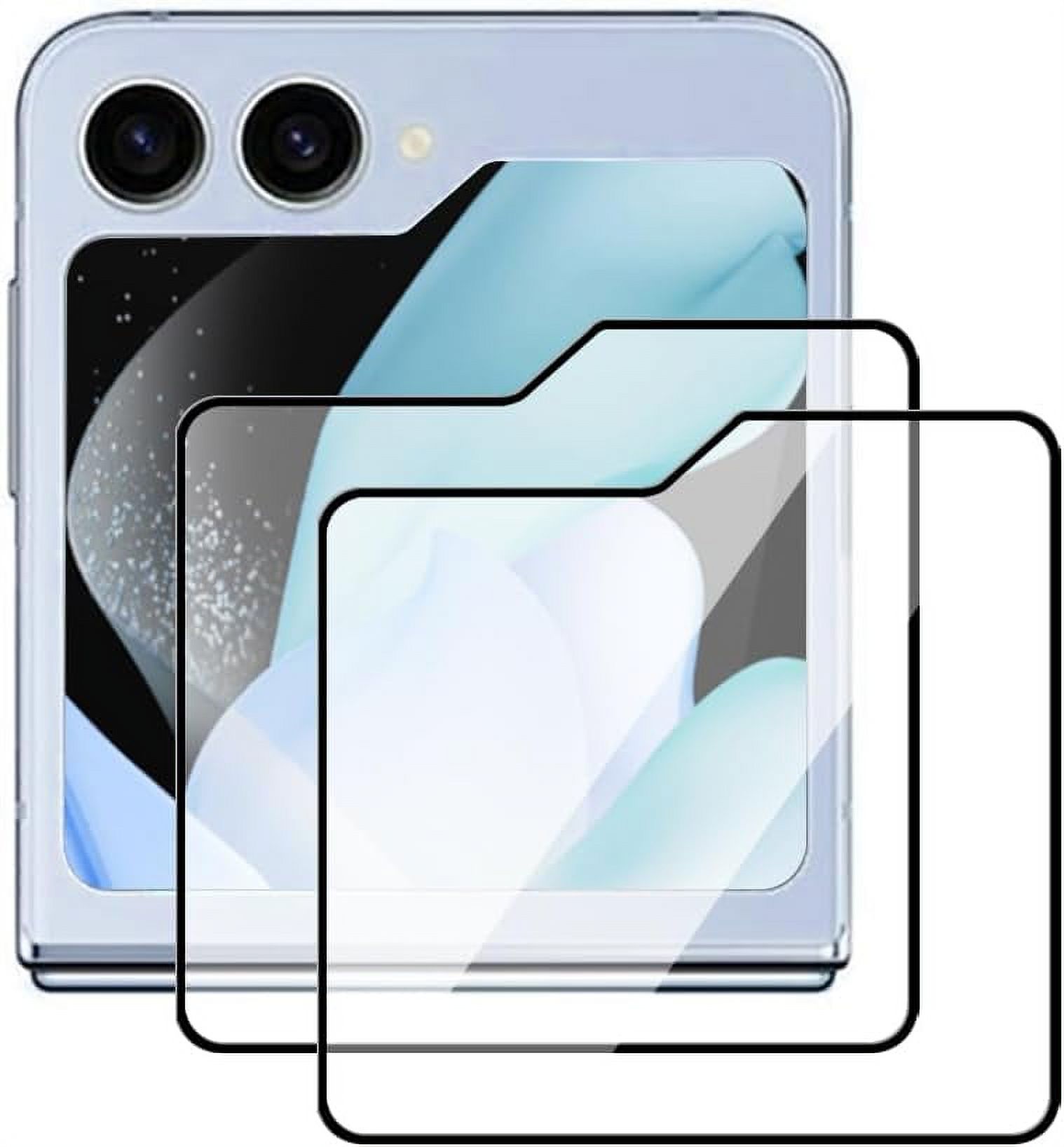 SOATUTO Screen Protector Compatible With Samsung Z Flip 5 5G Tempered Glass Touch Sensitive,Case ...