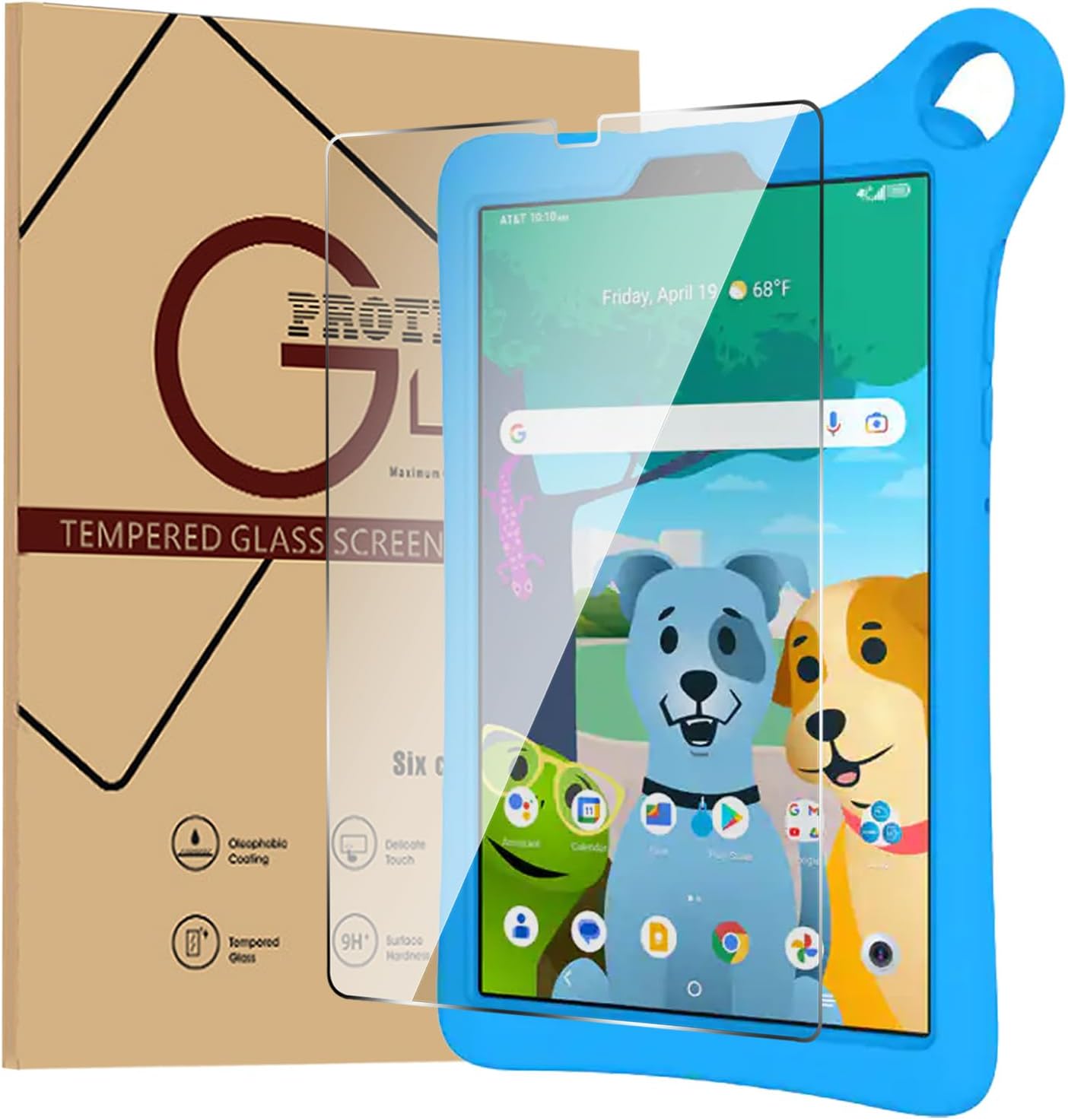 SOATUTO Tempered Glass Screen Protector for AT&T amiGO Jr. Tab 8 inch tablet Screen Film Anti ...