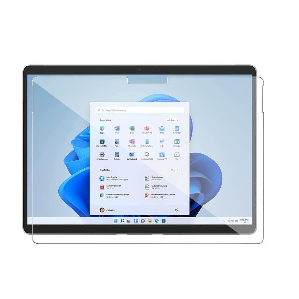 Soatuto 13" Tempered Glass Screen Protector Tablet Case, Clear ...